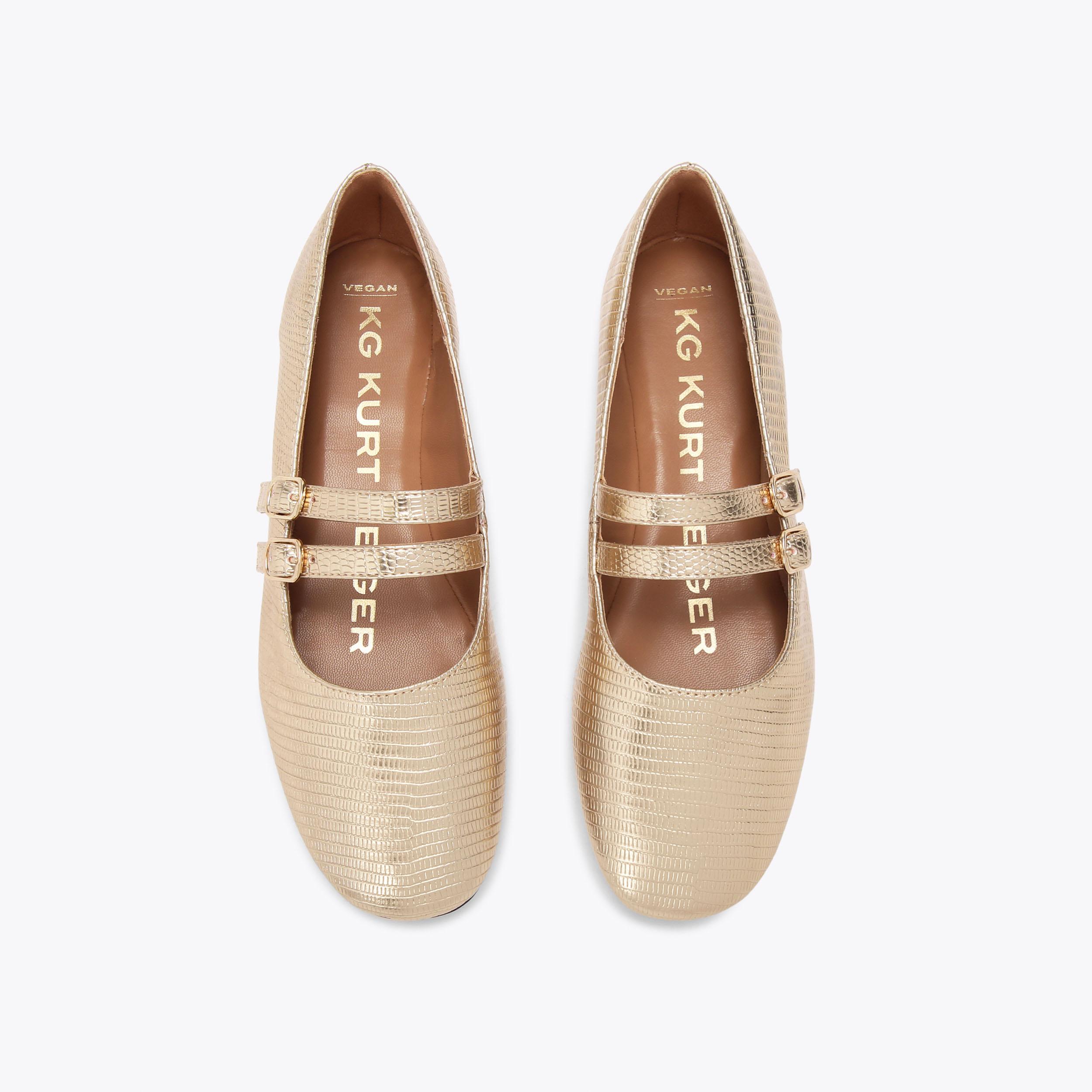 MAGIC Gold Ballet Flat by KG KURT GEIGER