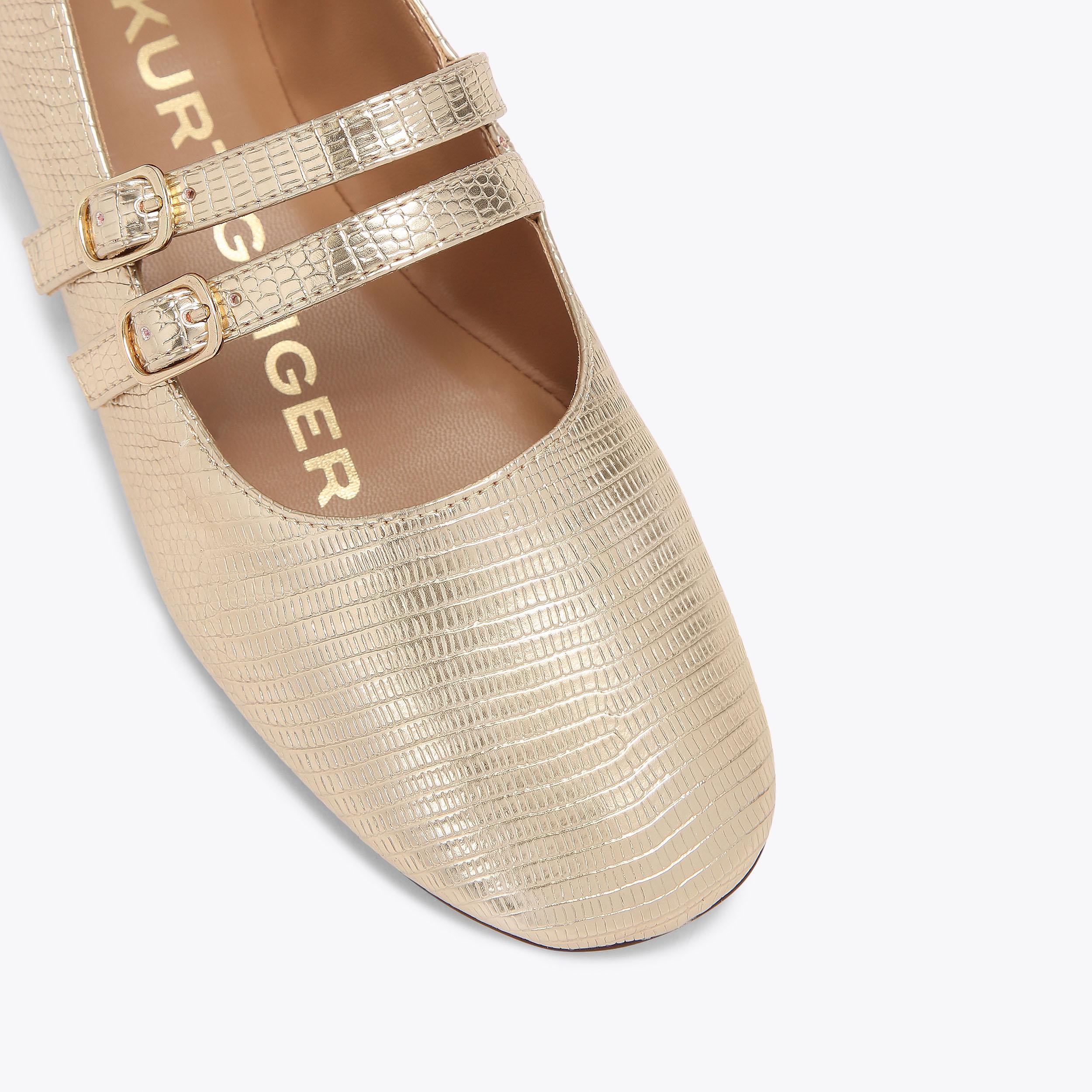 MAGIC Gold Ballet Flat by KG KURT GEIGER