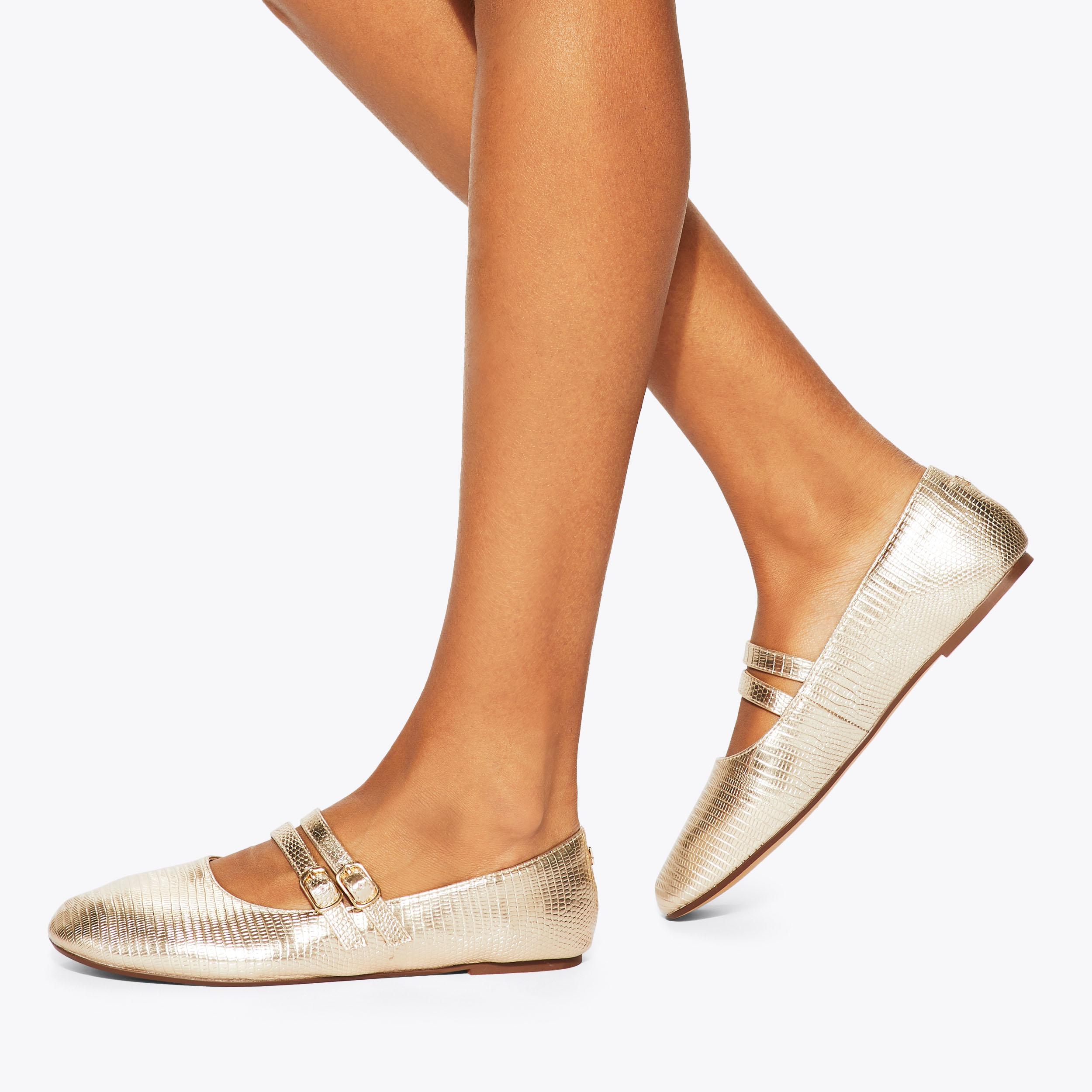 MAGIC Gold Ballet Flat by KG KURT GEIGER