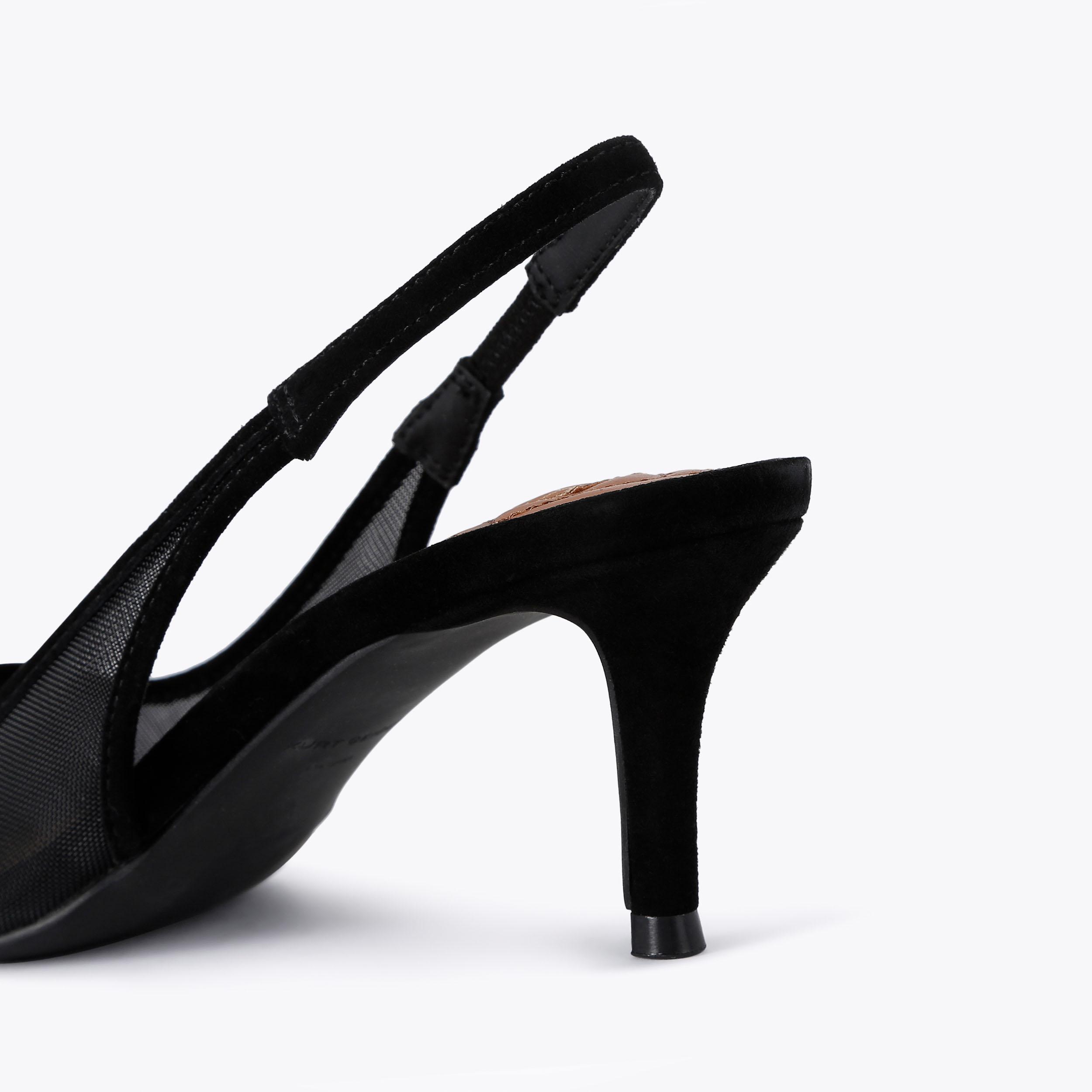BELGRAVIA MESH SLING Belgravia mesh sling back heel by KURT GEIGER LONDON