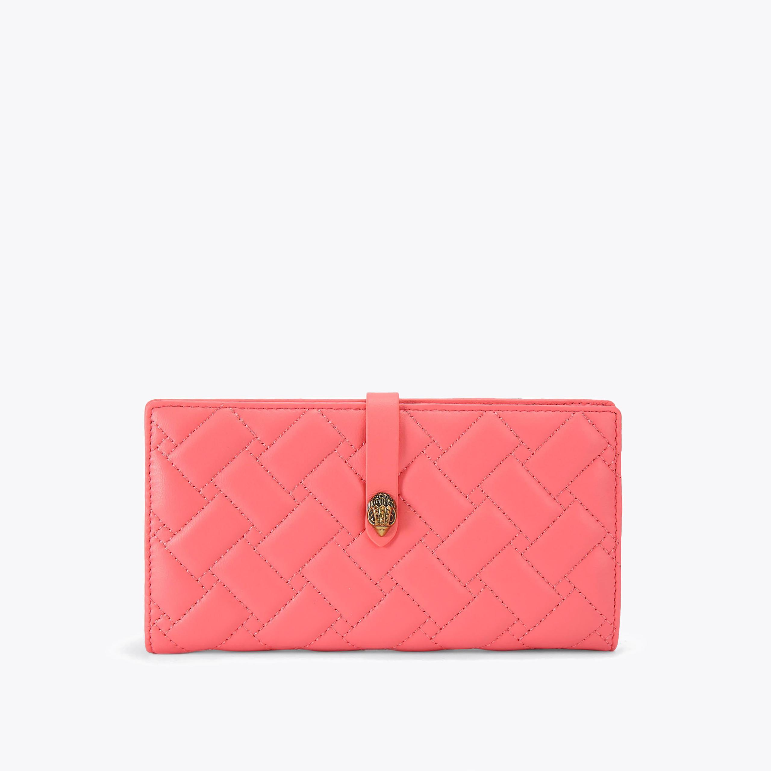 KENSINGTON SOFT WALLET Pink Leather Soft Wallet by KURT GEIGER LONDON