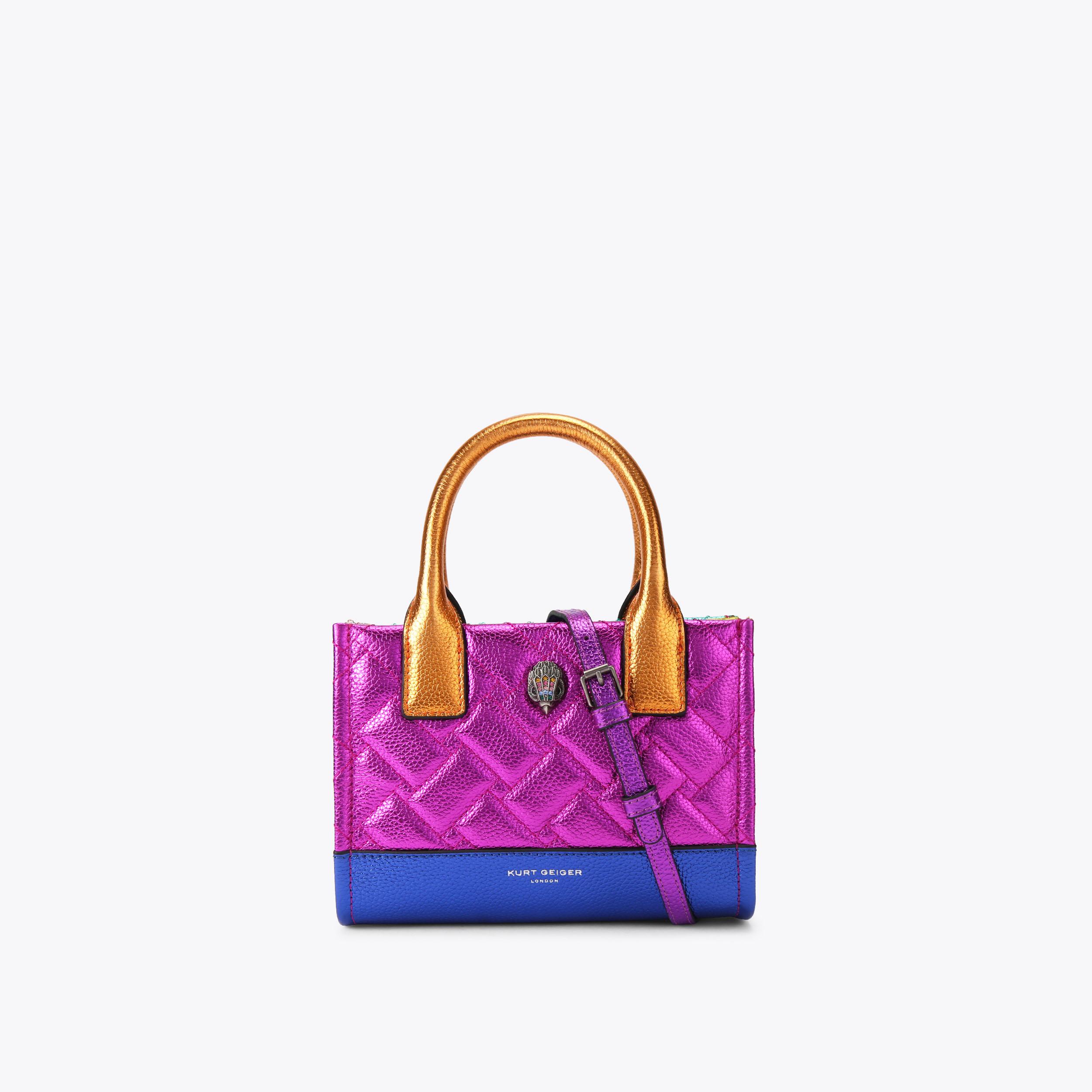 XS KENSINGTON SQ TOTE Rainbow Micro Tote Bag by KURT GEIGER LONDON