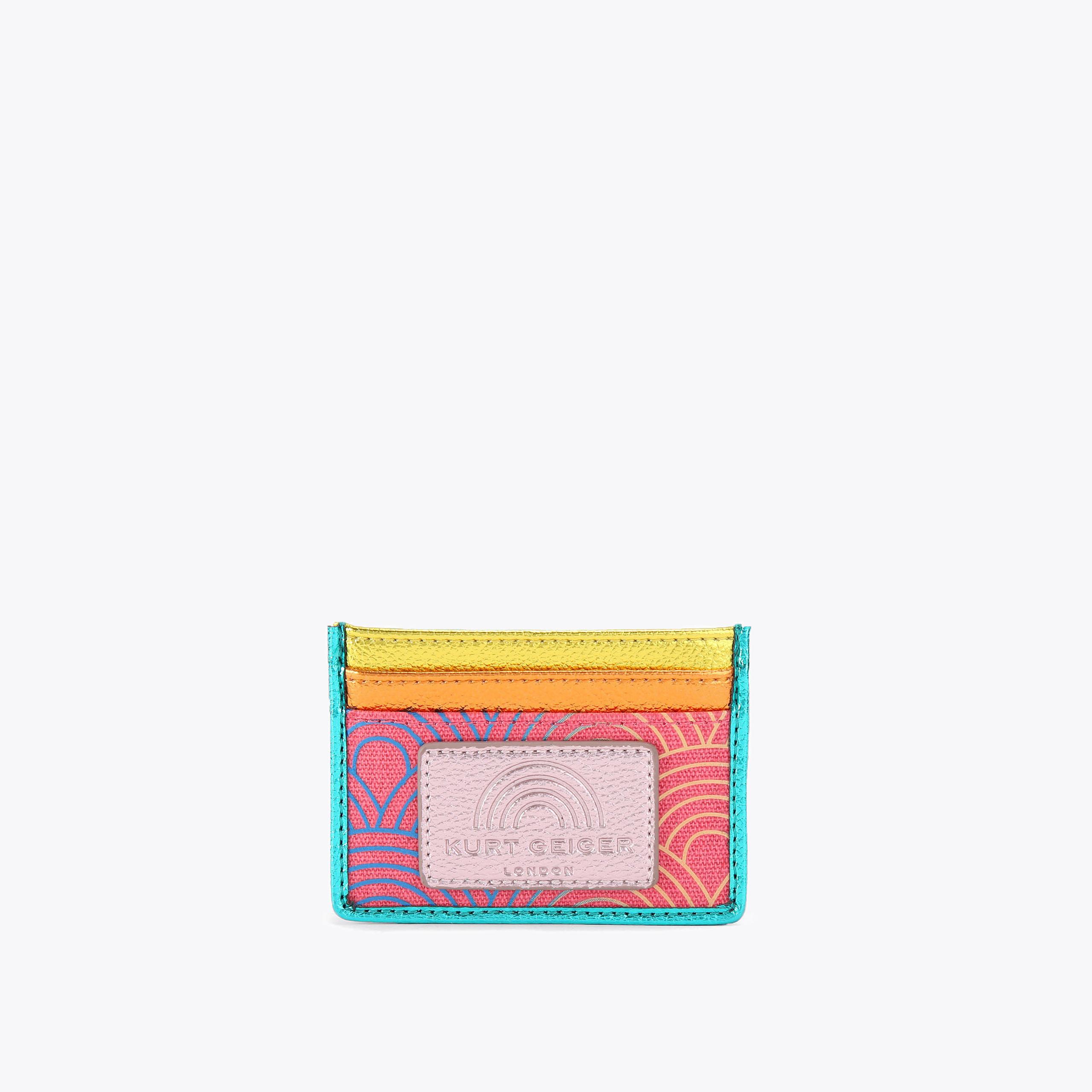 SOUTHBANK CARD HOLDER Pink Canvas Card Holder by KURT GEIGER LONDON