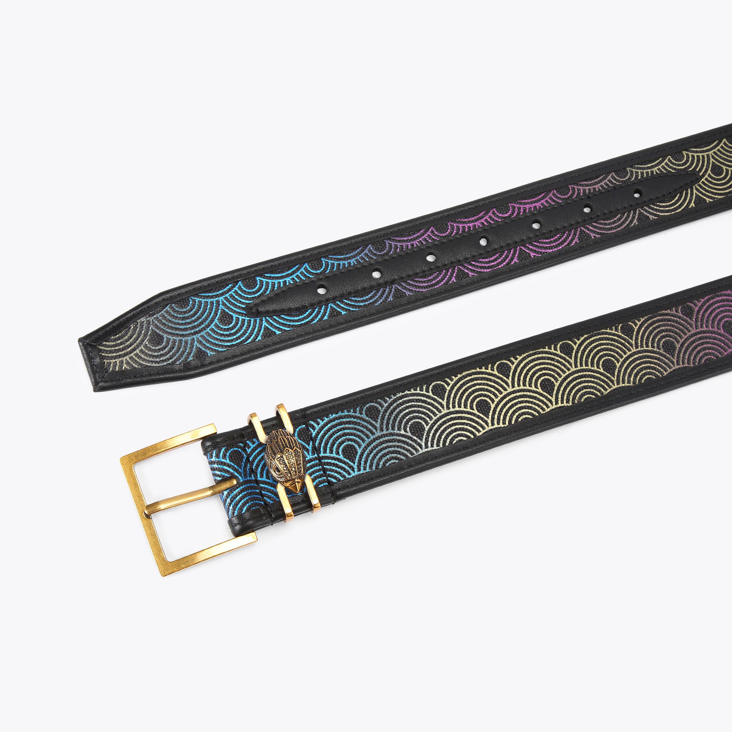 SOUTHBANK 40 BELT Black Canvas Belt by KURT GEIGER LONDON
