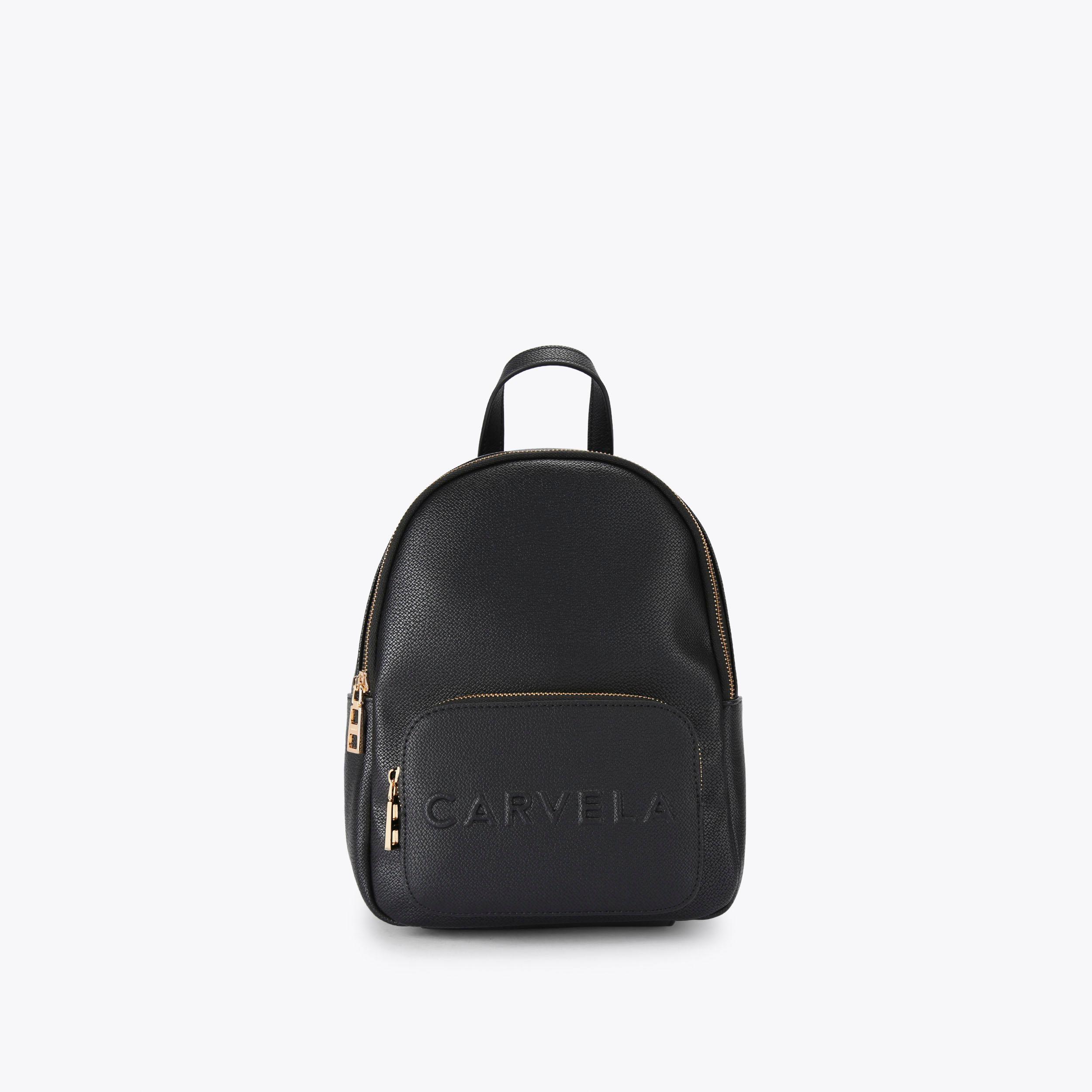 FRAME MIDI BACKPACK Black Backpack by CARVELA