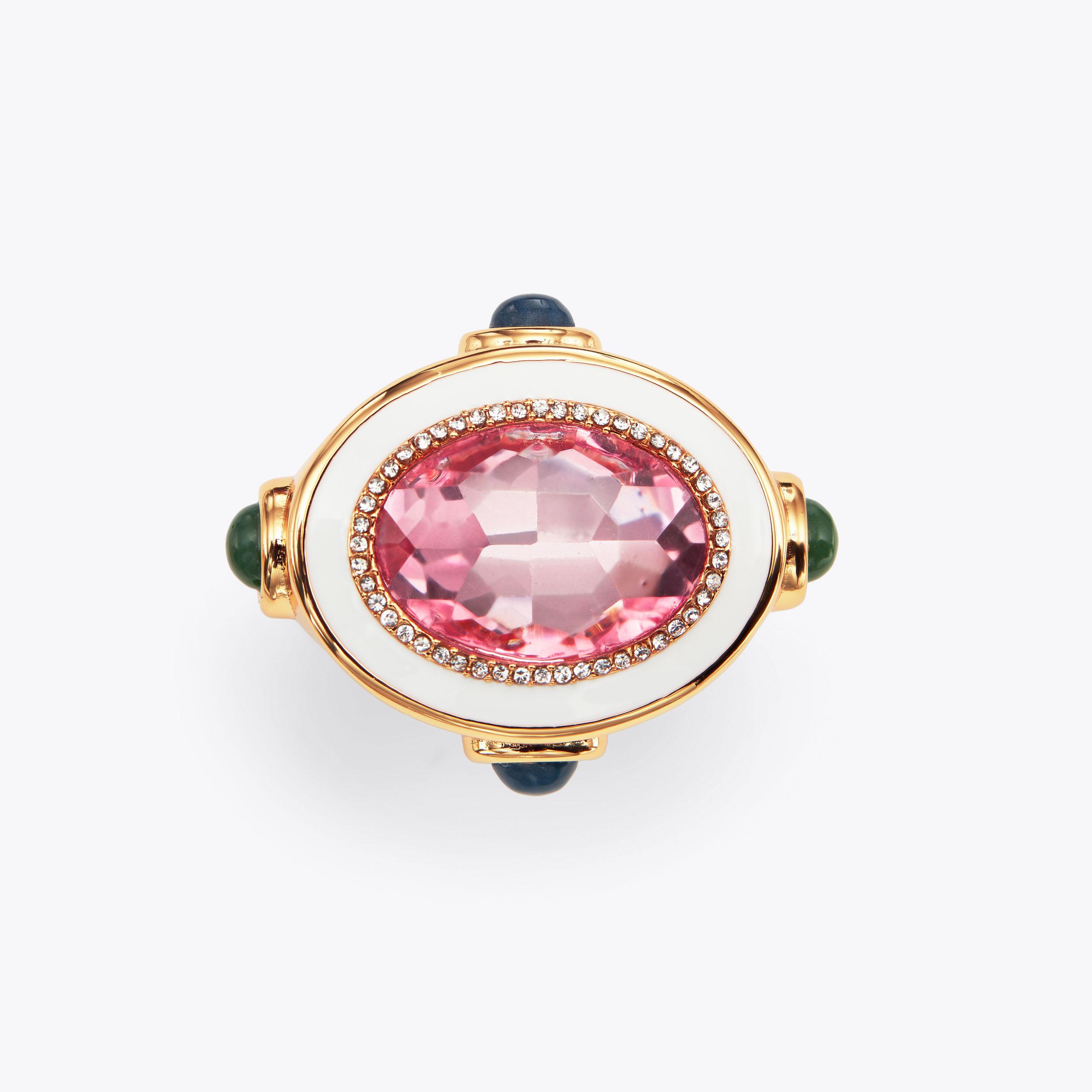 KENSINGTON GEM RING Gold Ring by KURT GEIGER LONDON