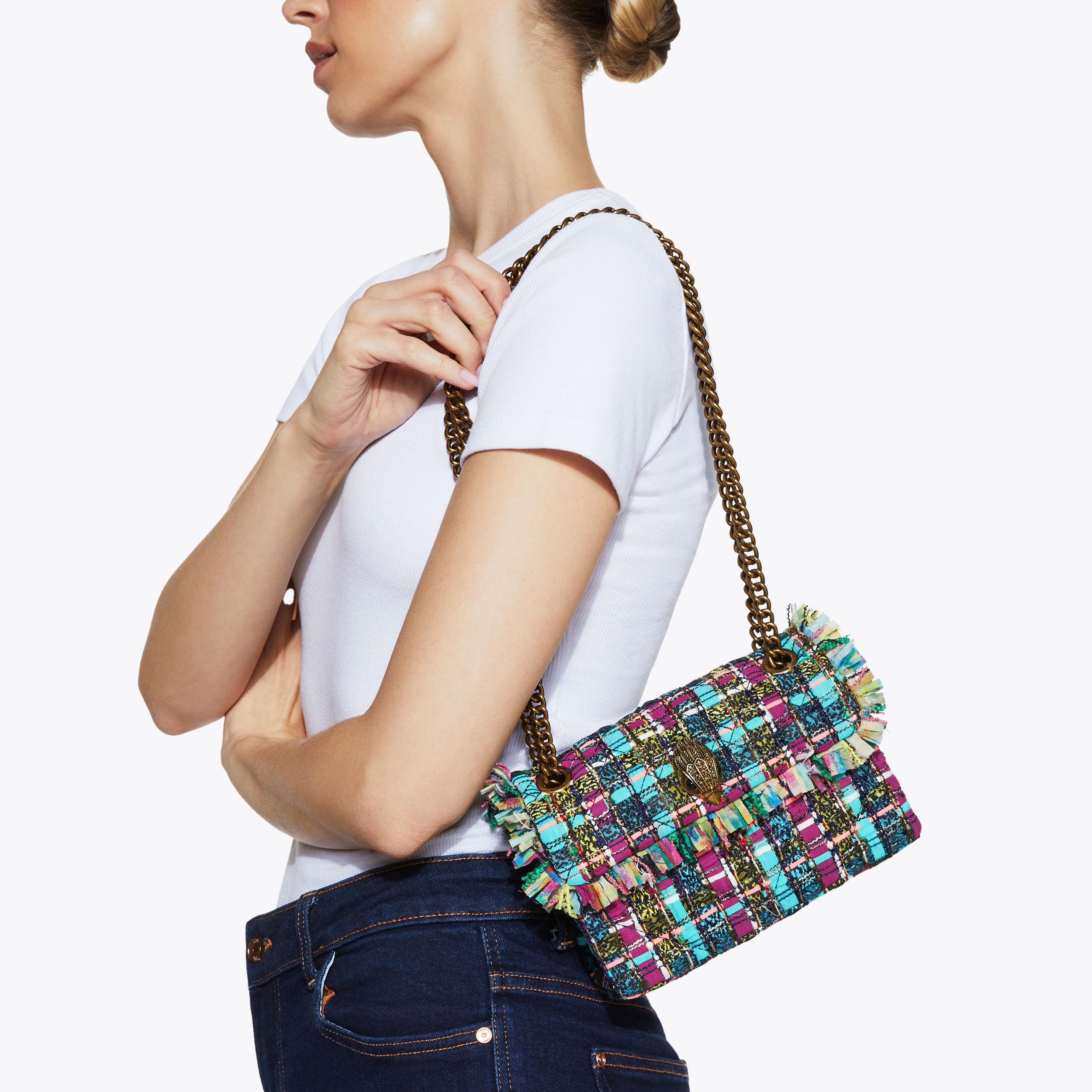 TWEED MINI KENSINGTON Tweed Kensington Bag by KURT GEIGER LONDON