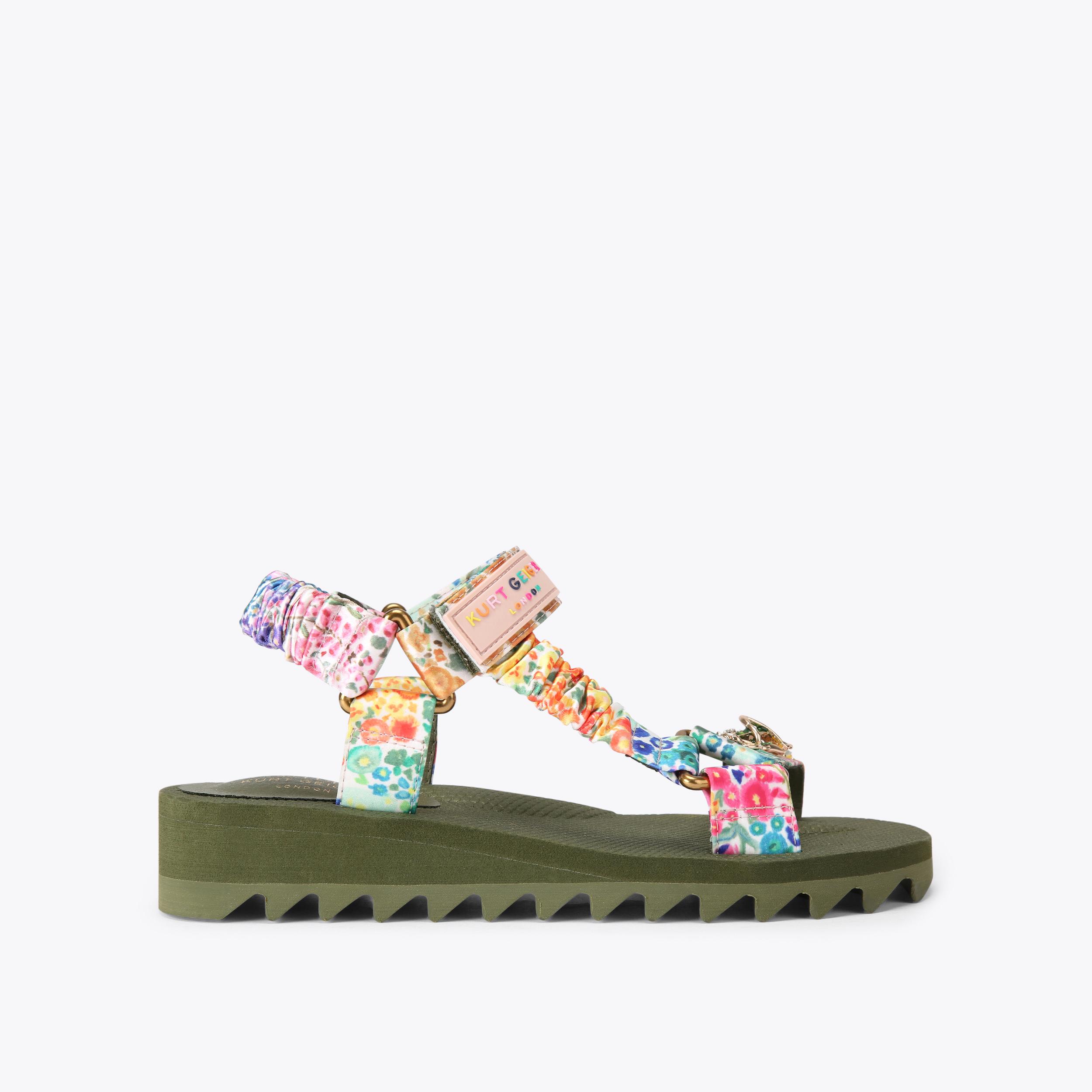 FC ORION Floral Couture Velcro Sandal by KURT GEIGER LONDON