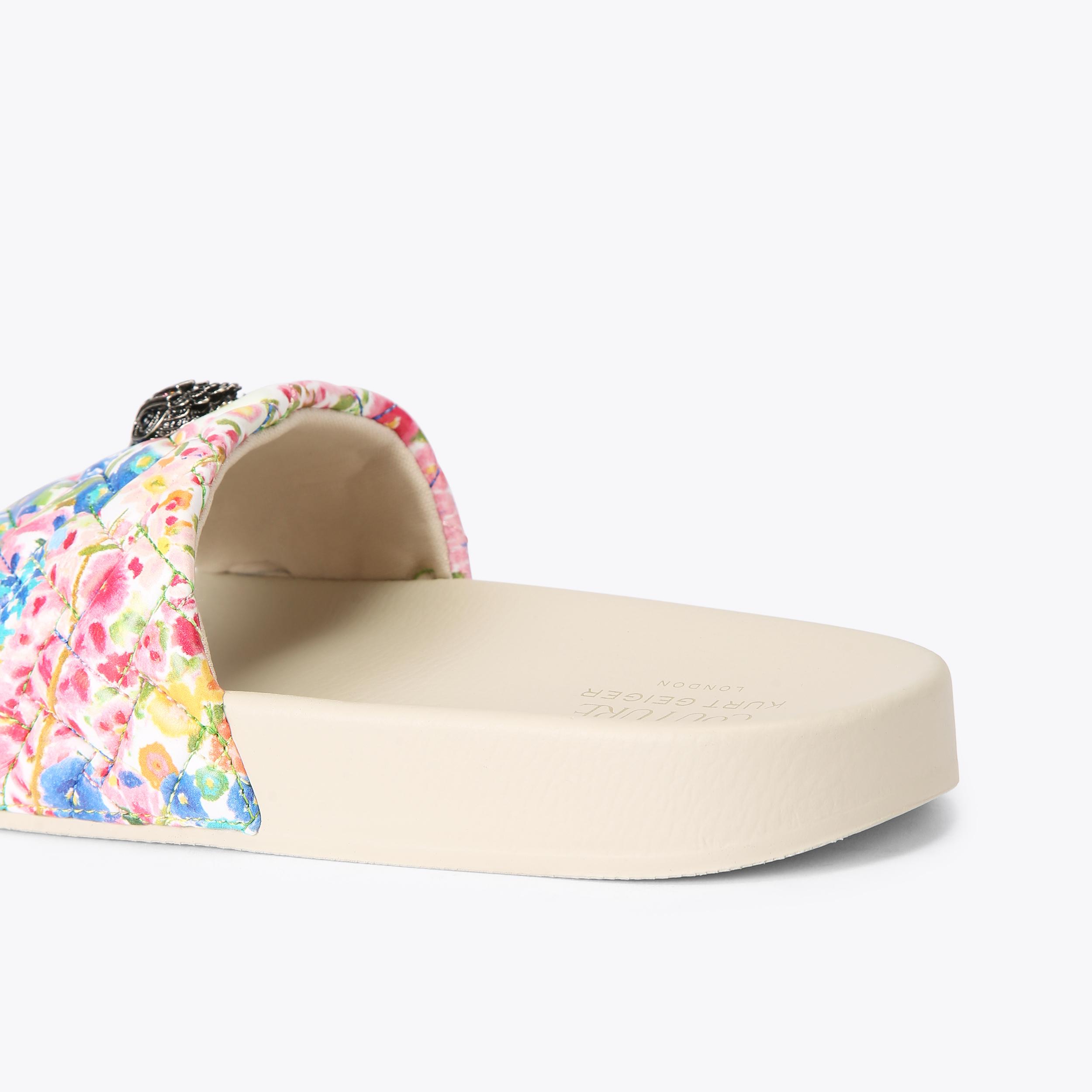 FC MEENA EAGLE Floral Slide On Sandals by KURT GEIGER LONDON