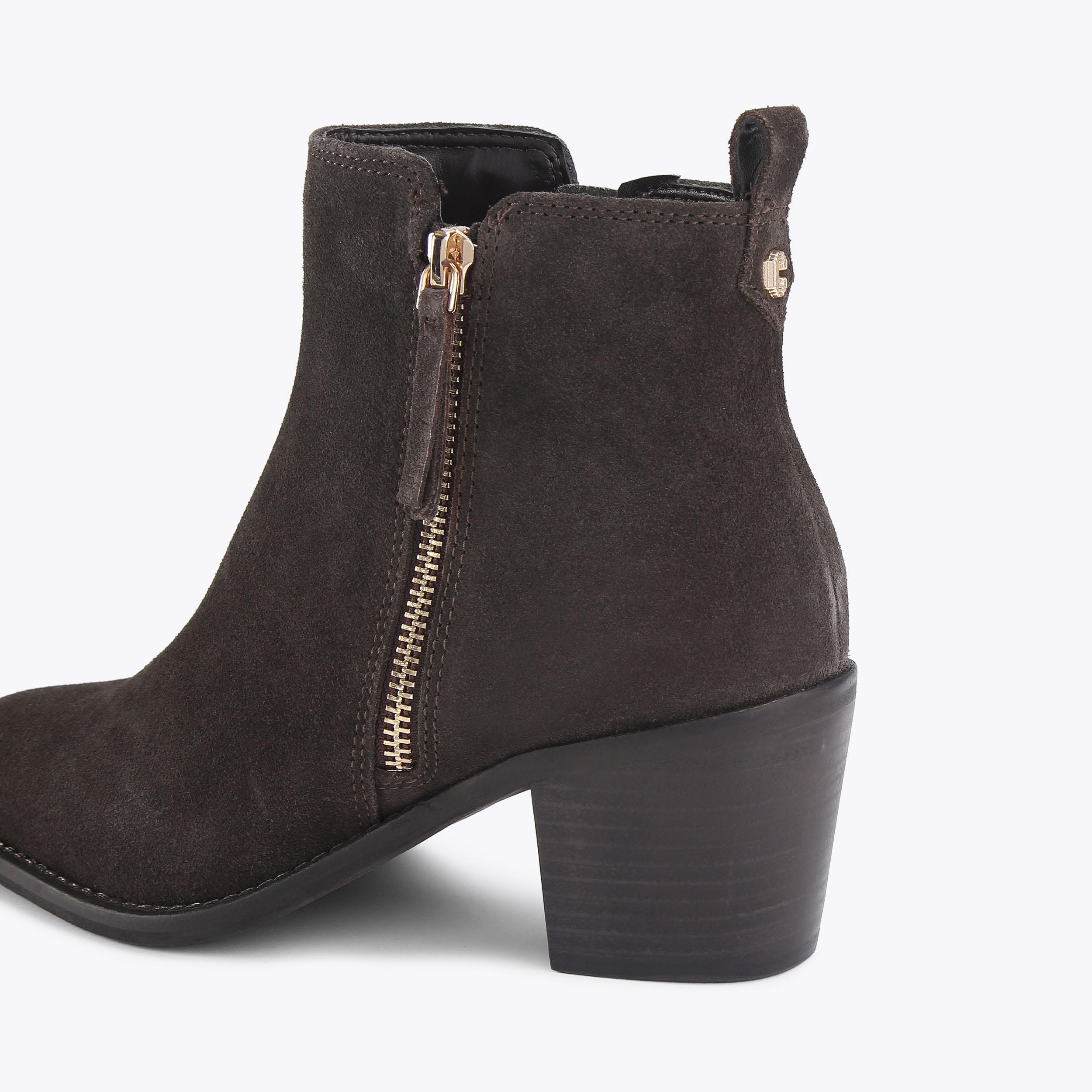 SECIL Dark Grey Suede Ankle Boot by CARVELA
