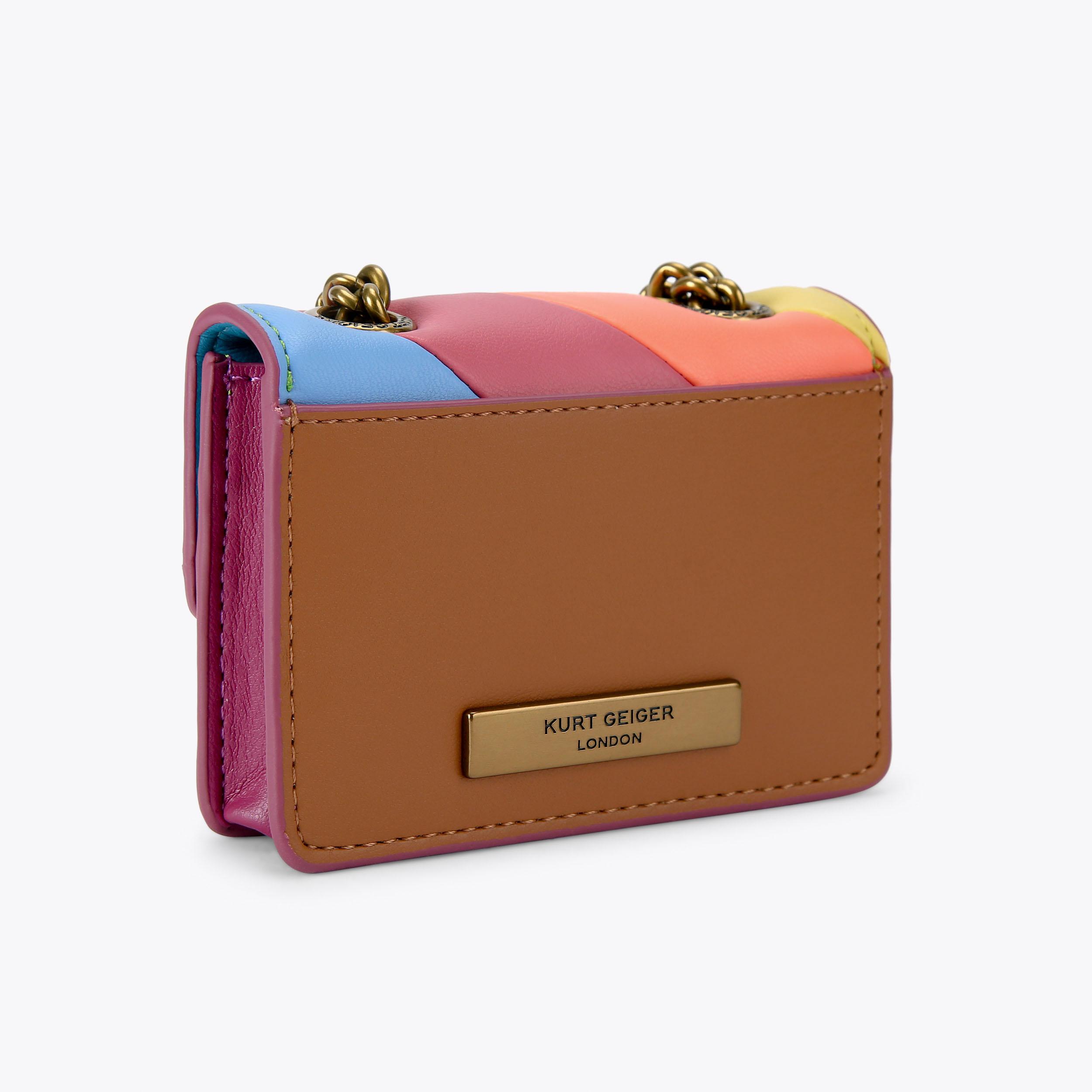 MICRO KENSINGTON L Striped Cross Body Mini Bag by KURT GEIGER LONDON