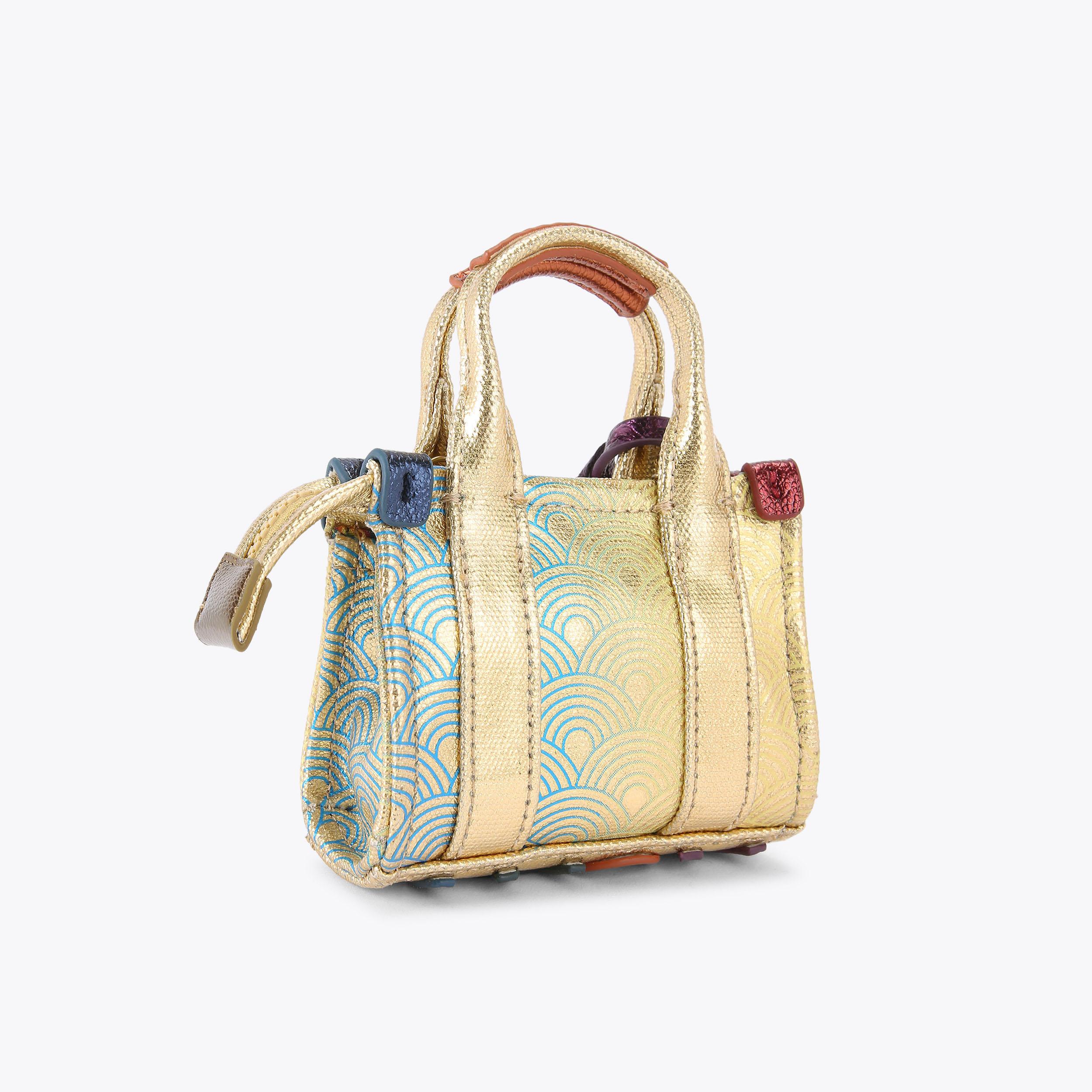 MICRO SOUTHBANK TOTE Gold Micro Tote Bag by KURT GEIGER LONDON