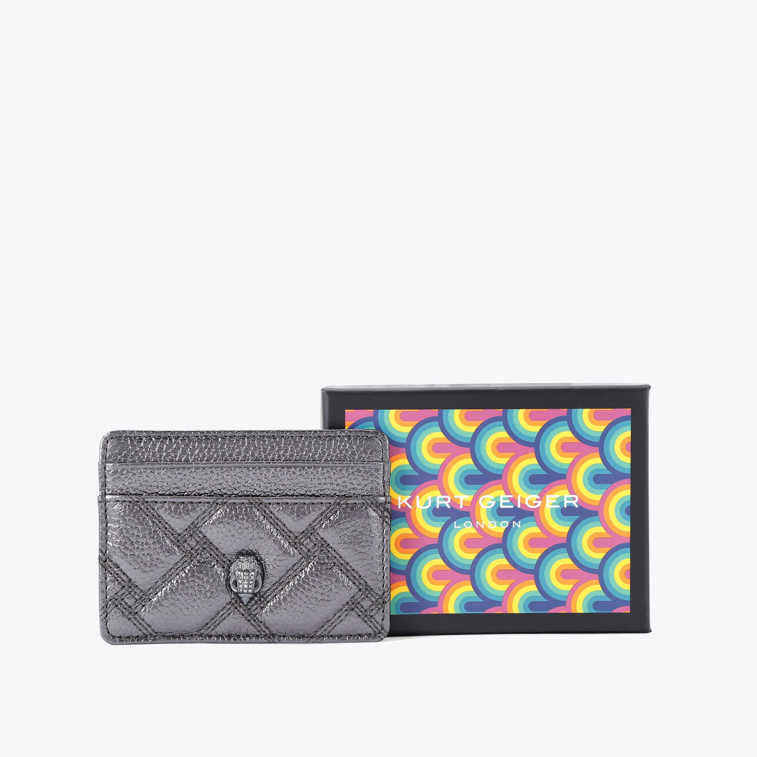 KENSINGTON CARD HOLDER DR Gunmetal Card Holder by KURT GEIGER LONDON