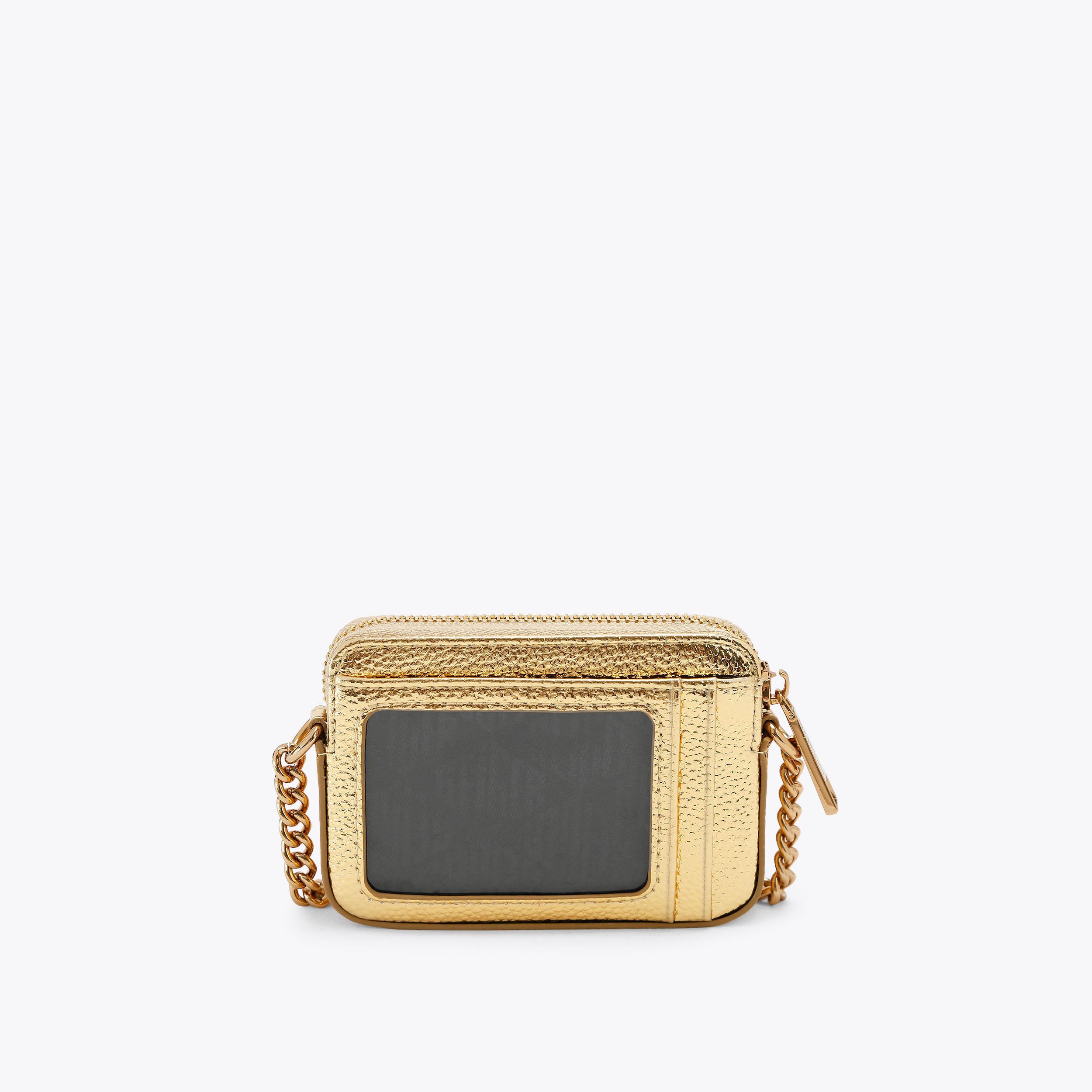 MICRO KENSINGTON CAMERA Metallic Gold Camera Bag by KURT GEIGER LONDON