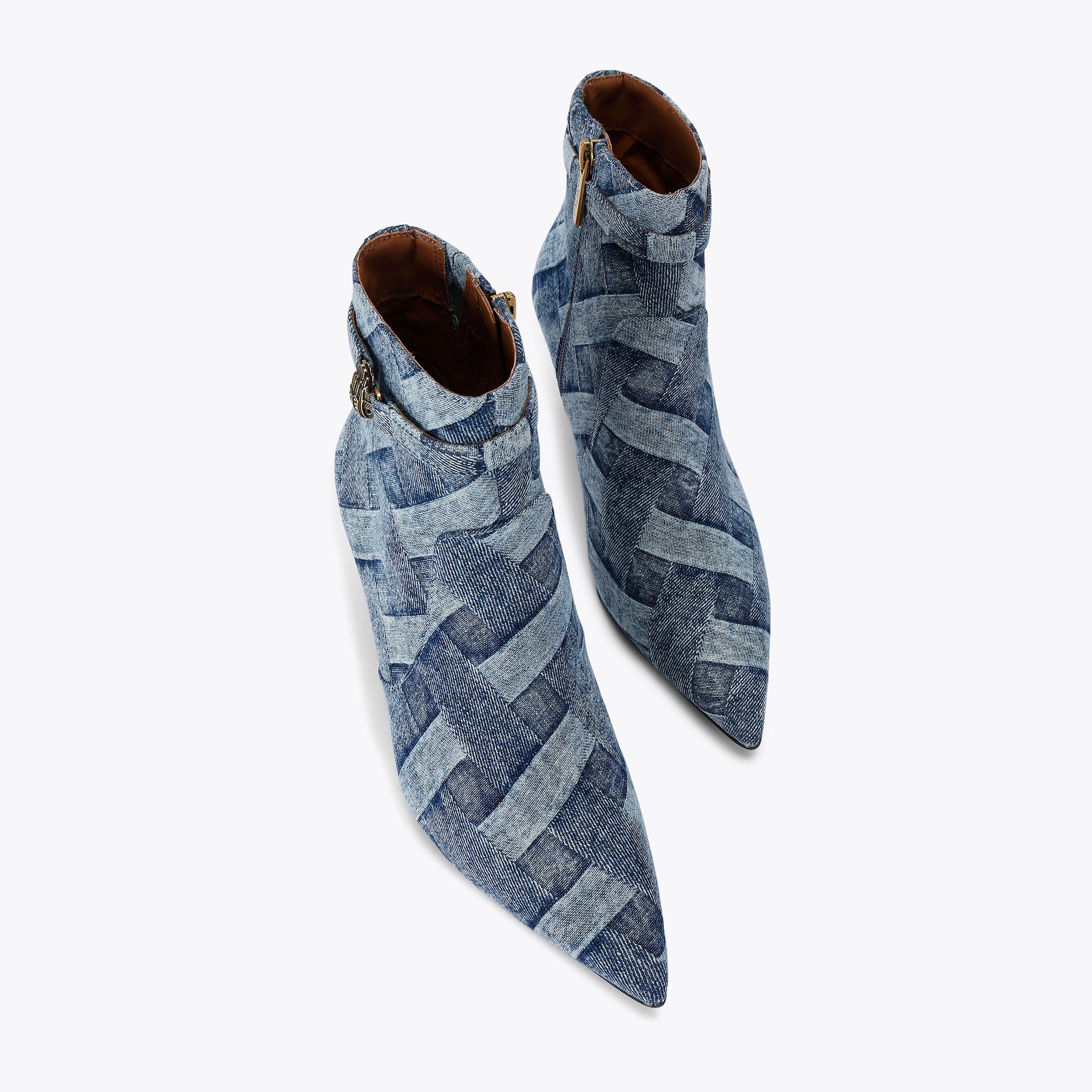 KENSINGTON FLEXI ANKLE Denim Ankle Boot by KURT GEIGER LONDON