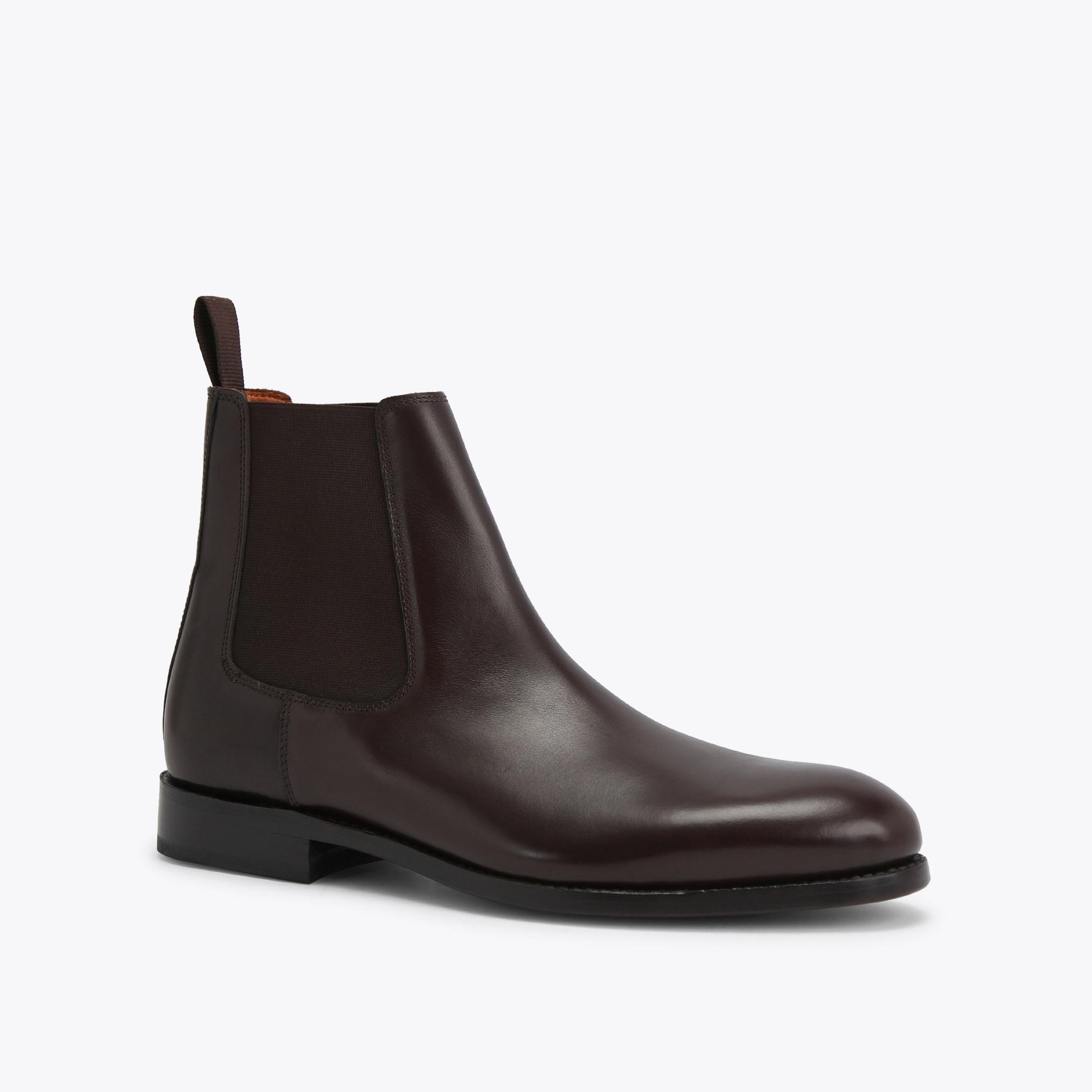 SLOANE CHELSEA BOOT GW Dark Brown Leather Chelsea Boot by KURT GEIGER ...