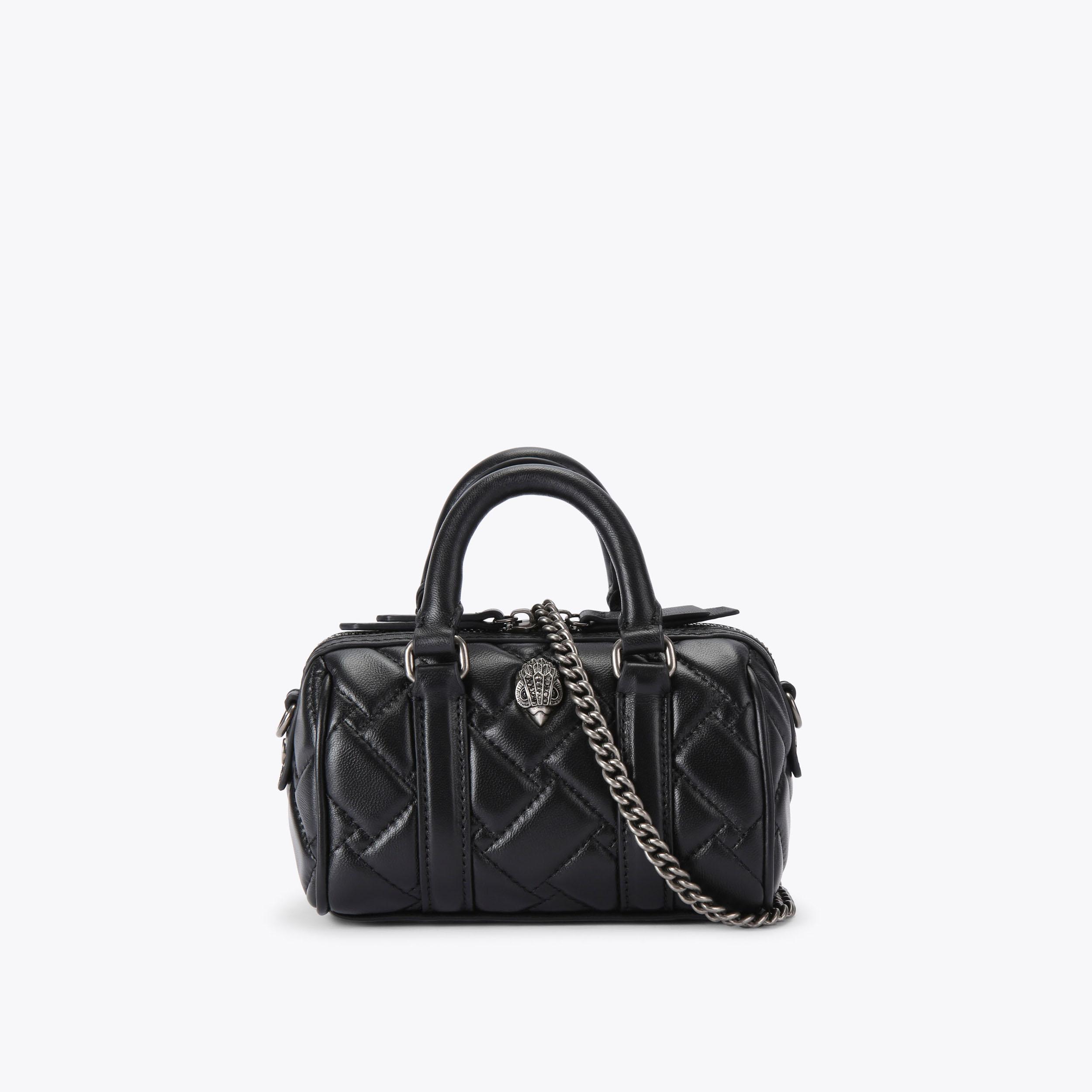 XS KENSINGTON BOSTON Black Boston Bowling Bag by KURT GEIGER LONDON