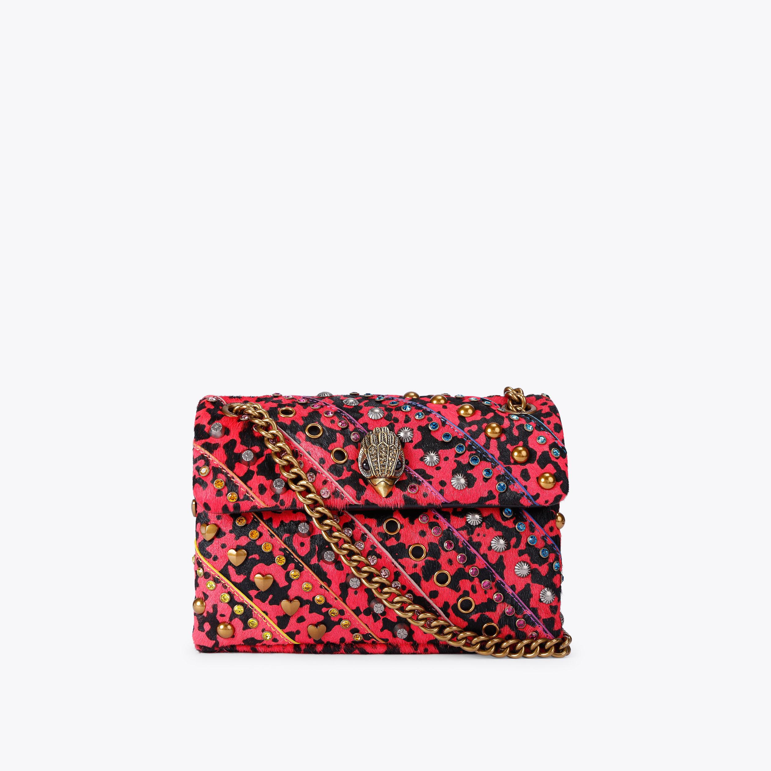 MINI KENSINGTON X BAG Black Quilted Leather Mini Bag by KURT GEIGER LONDON