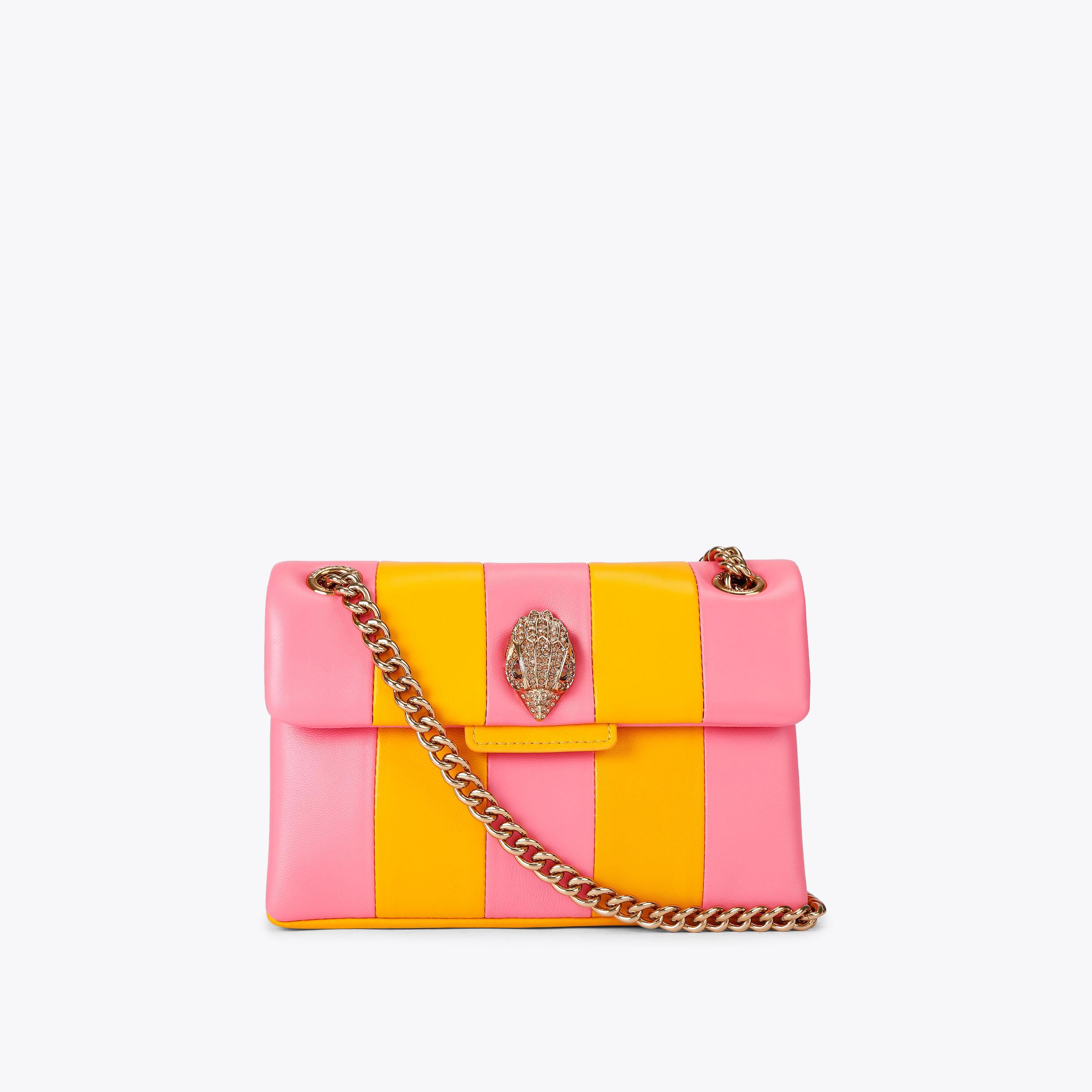 MINI KENSINGTON X BAG Black Quilted Leather Mini Bag by KURT GEIGER LONDON