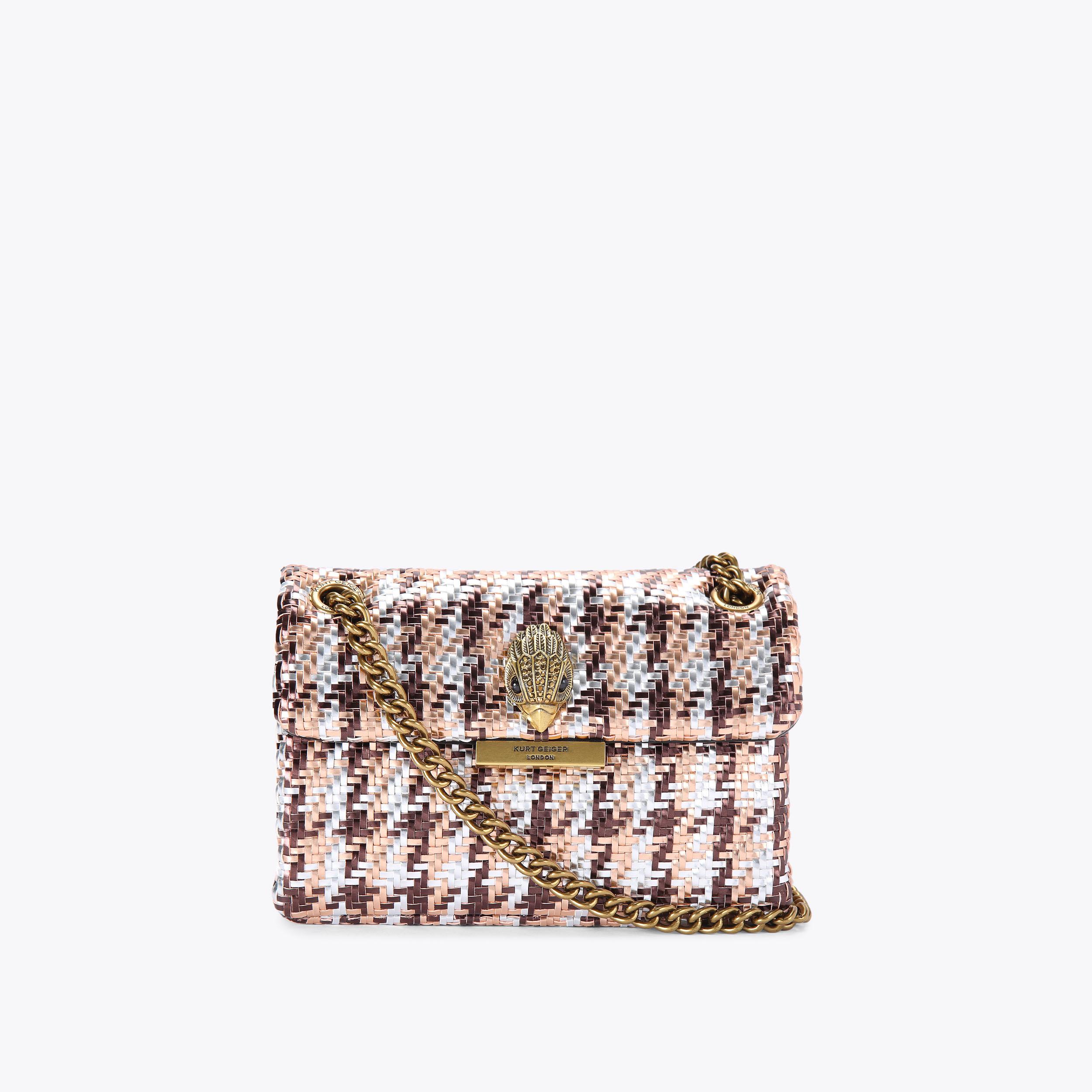 MINI KENSINGTON BAG Woven Cross Body Bag by KURT GEIGER LONDON