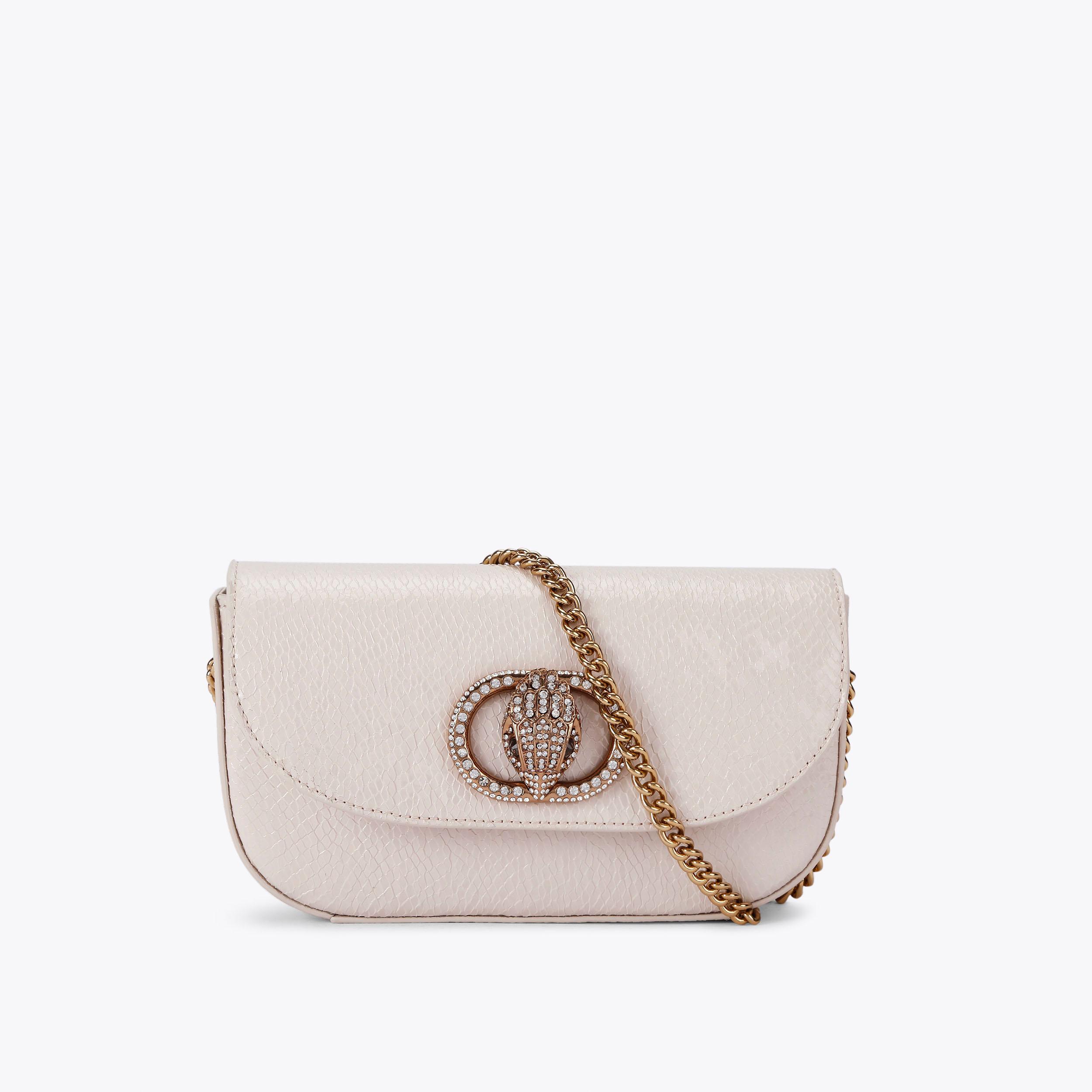 SM CHELSEA XBODY Bone Leather Cross Body Bag by KURT GEIGER LONDON