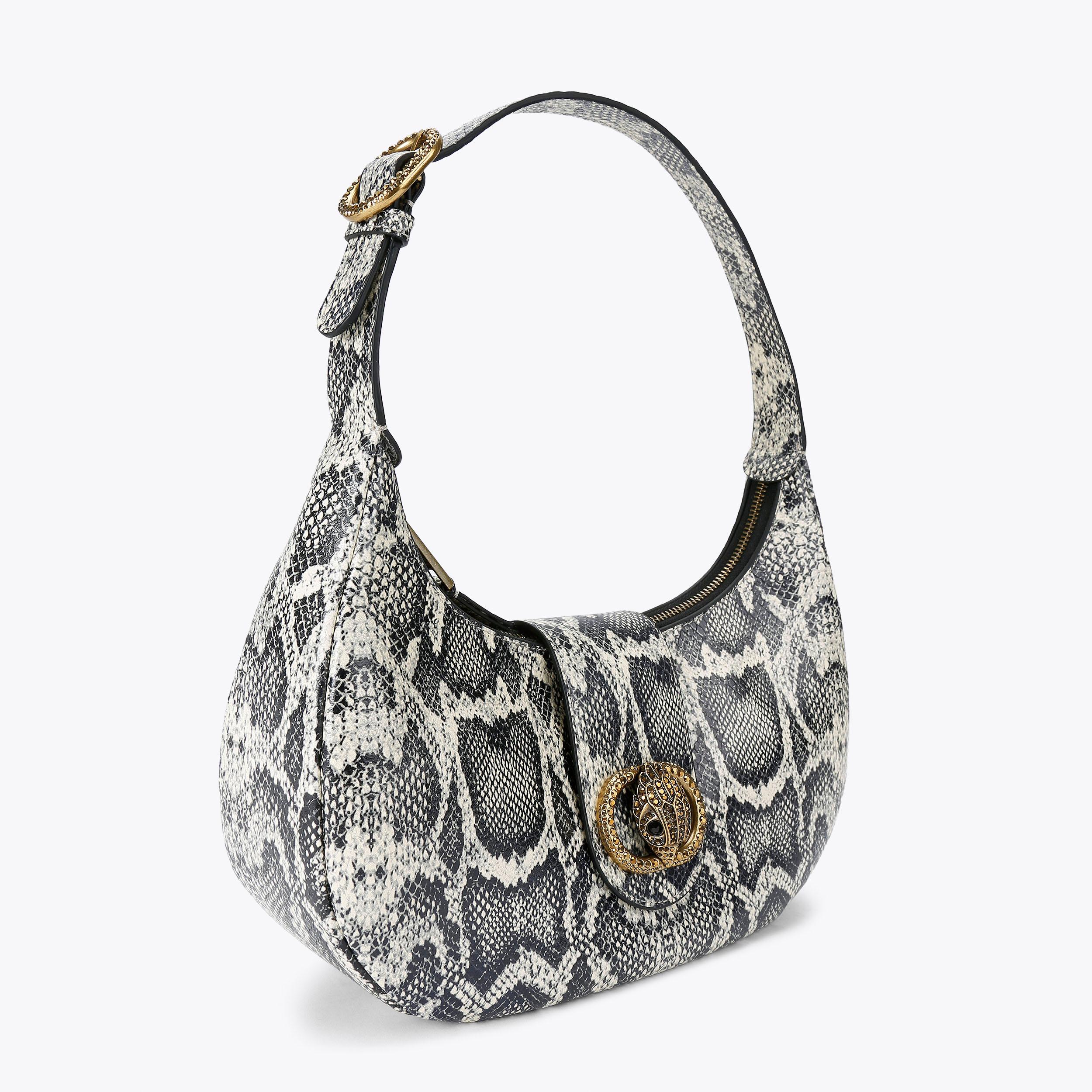 CHELSEA HOBO Snake Skin Shoulder Bag by KURT GEIGER LONDON