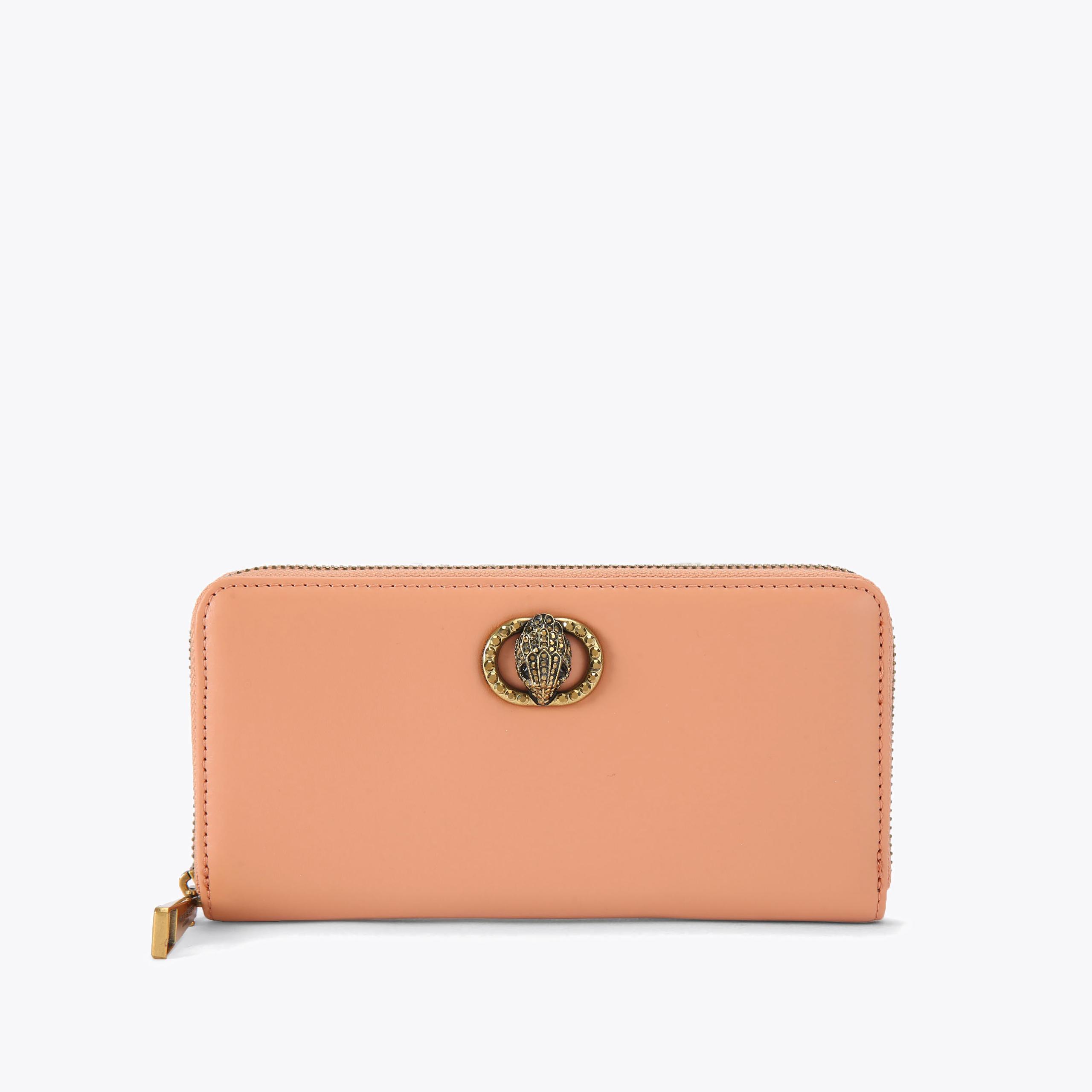 CHELSEA ZIP AROUND W Tan Leather Purse by KURT GEIGER LONDON