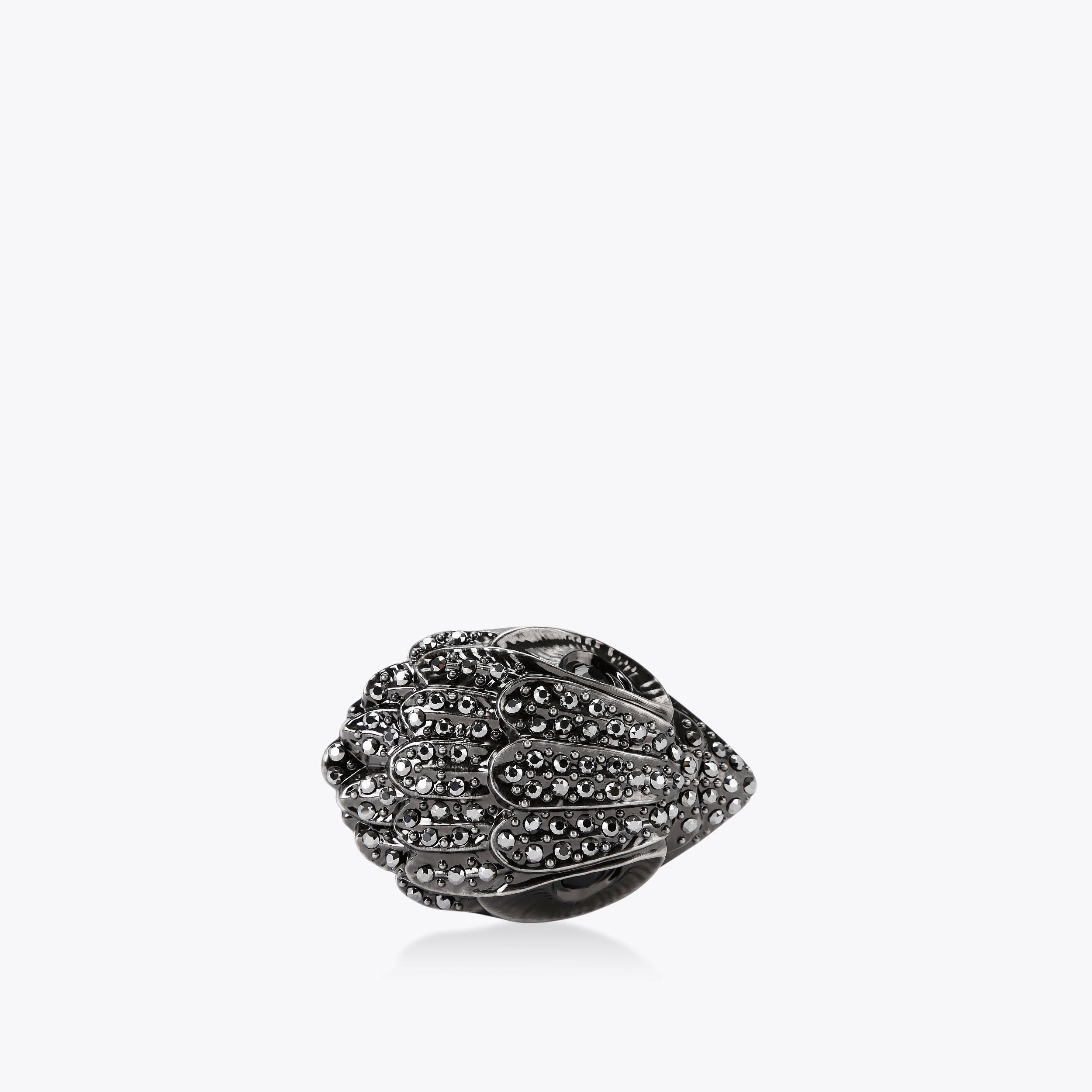 MICRO EAGLE CLUTCH Black Crystal Eagle Head Clutch by KURT GEIGER LONDON