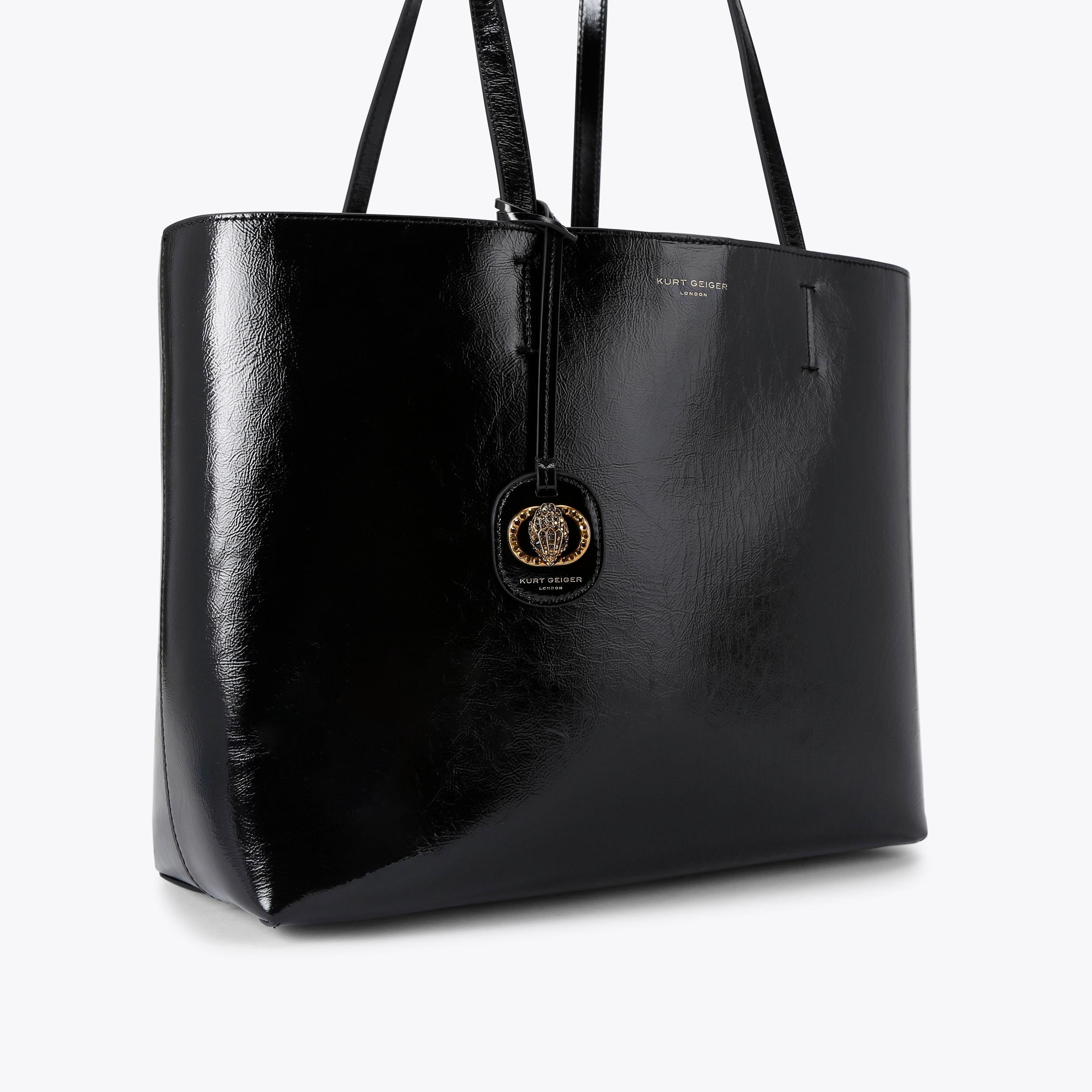 CHELSEA SHOPPER BAG Black Leather Shopper Bag by KURT GEIGER LONDON