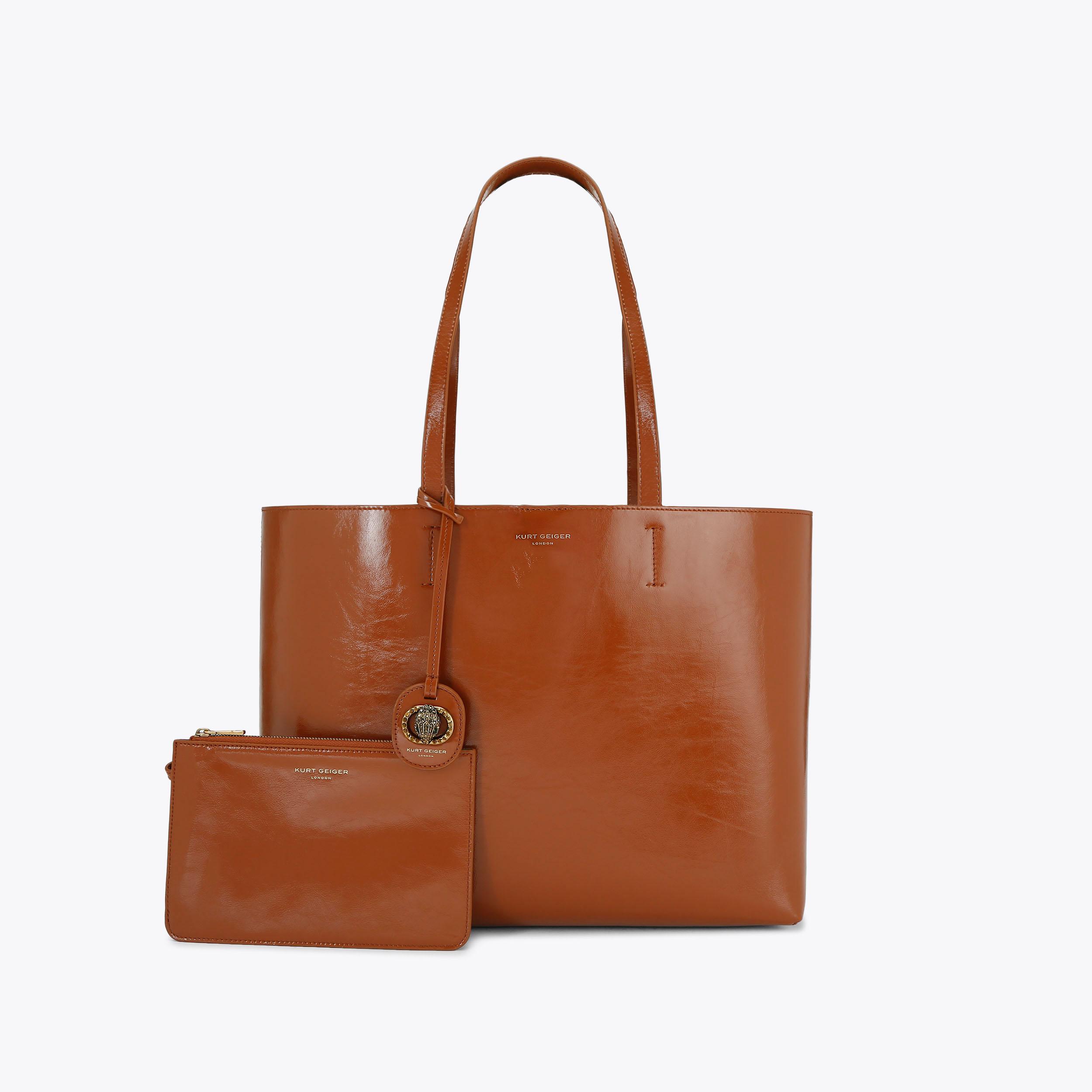 CHELSEA SHOPPER BAG Brown Shopper Bag by KURT GEIGER LONDON