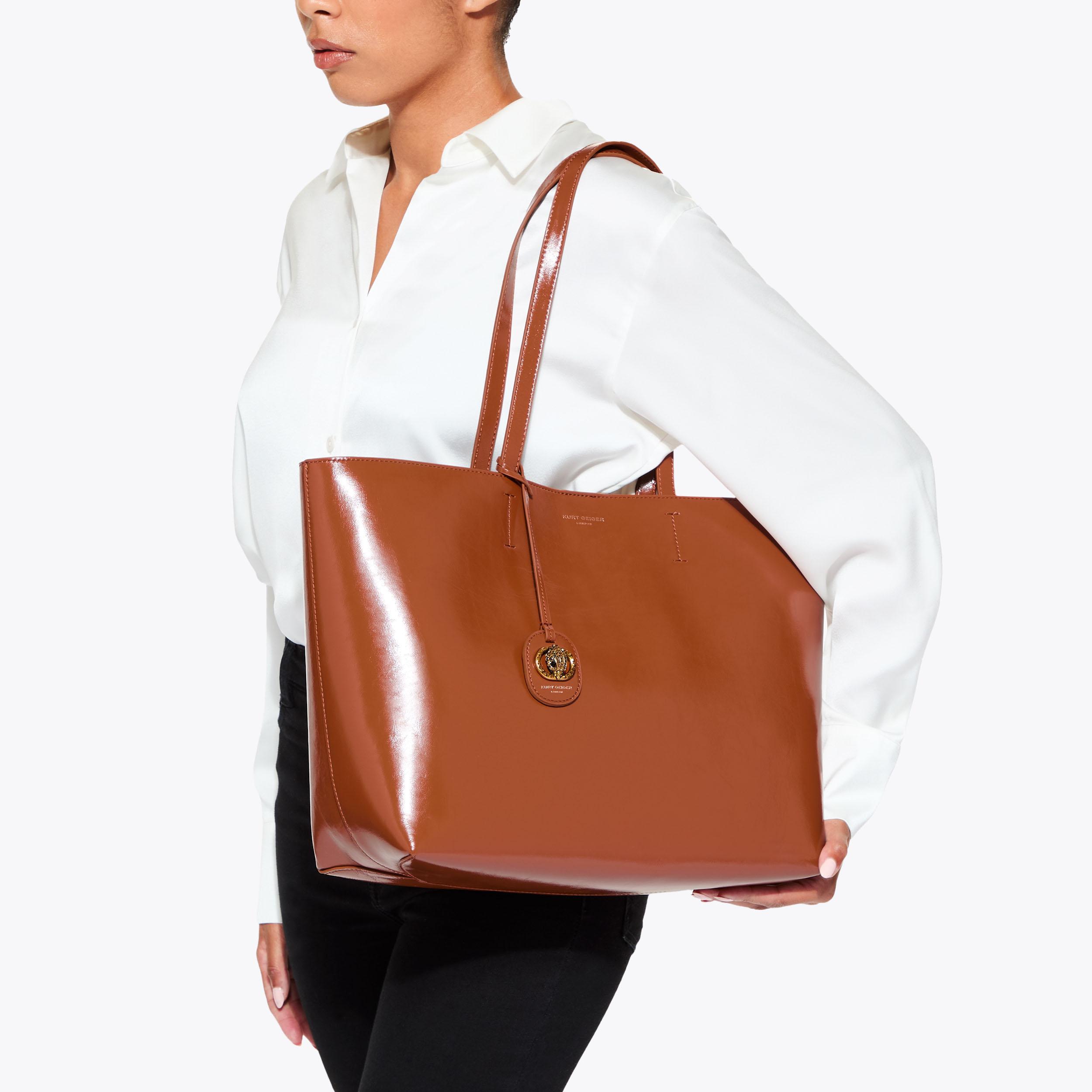 CHELSEA SHOPPER BAG Brown Shopper Bag by KURT GEIGER LONDON