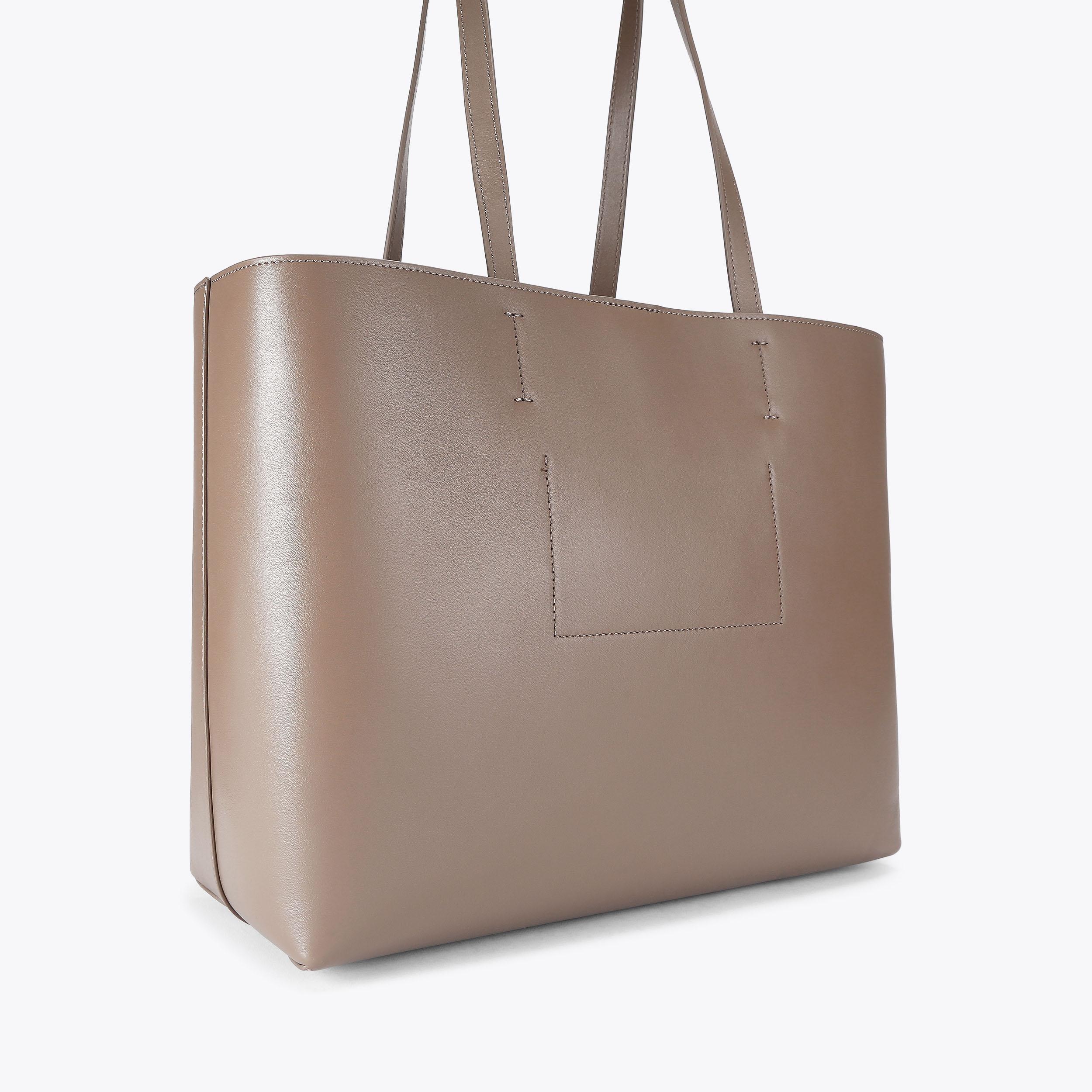 CHELSEA SHOPPER BAG Taupe Leather Shopper Bag by KURT GEIGER LONDON