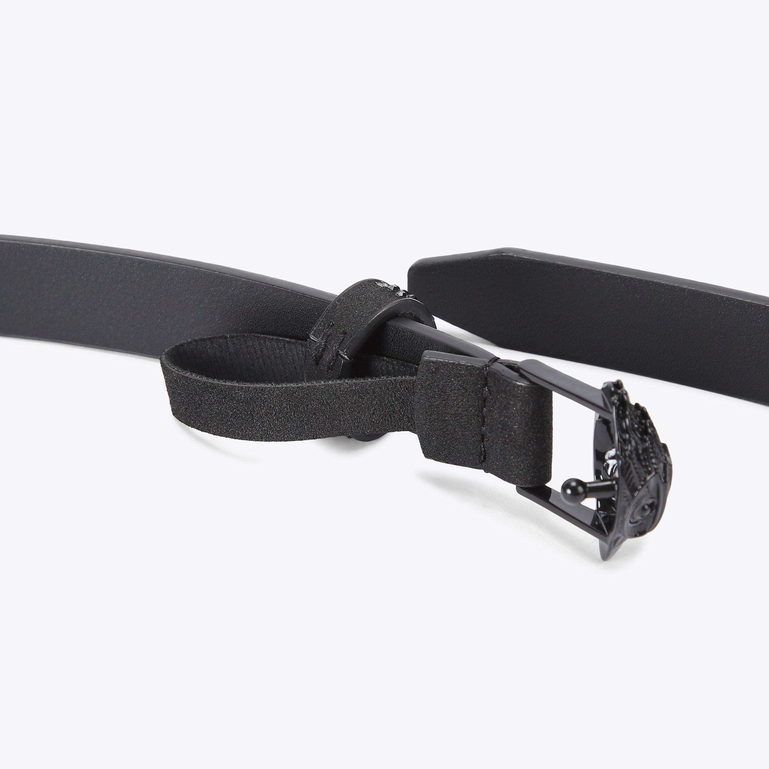 KENSINGTON GEM 20 BELT Black Crystal Belt by KURT GEIGER LONDON