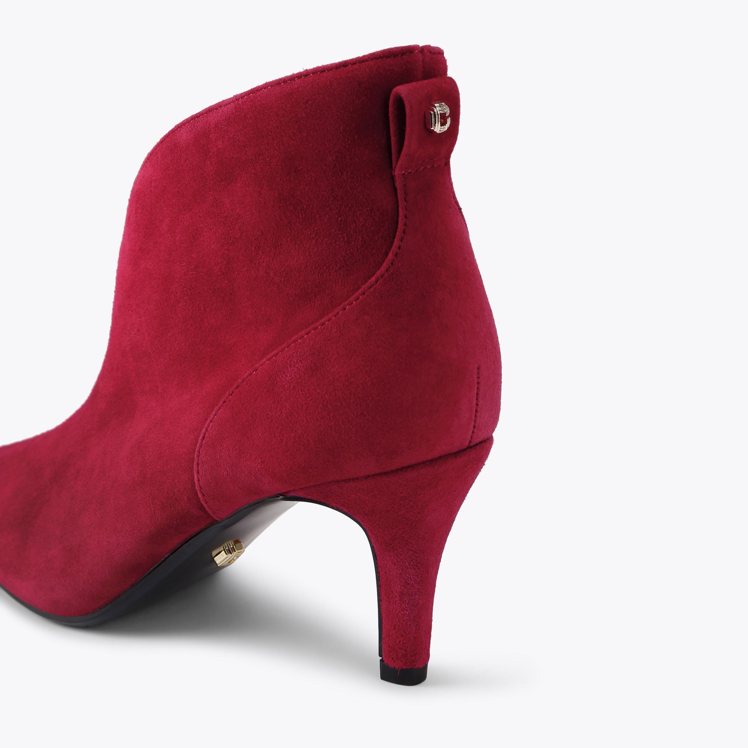 FLUTE SHOE BOOT Red Suede Leather Boot by CARVELA COMFORT