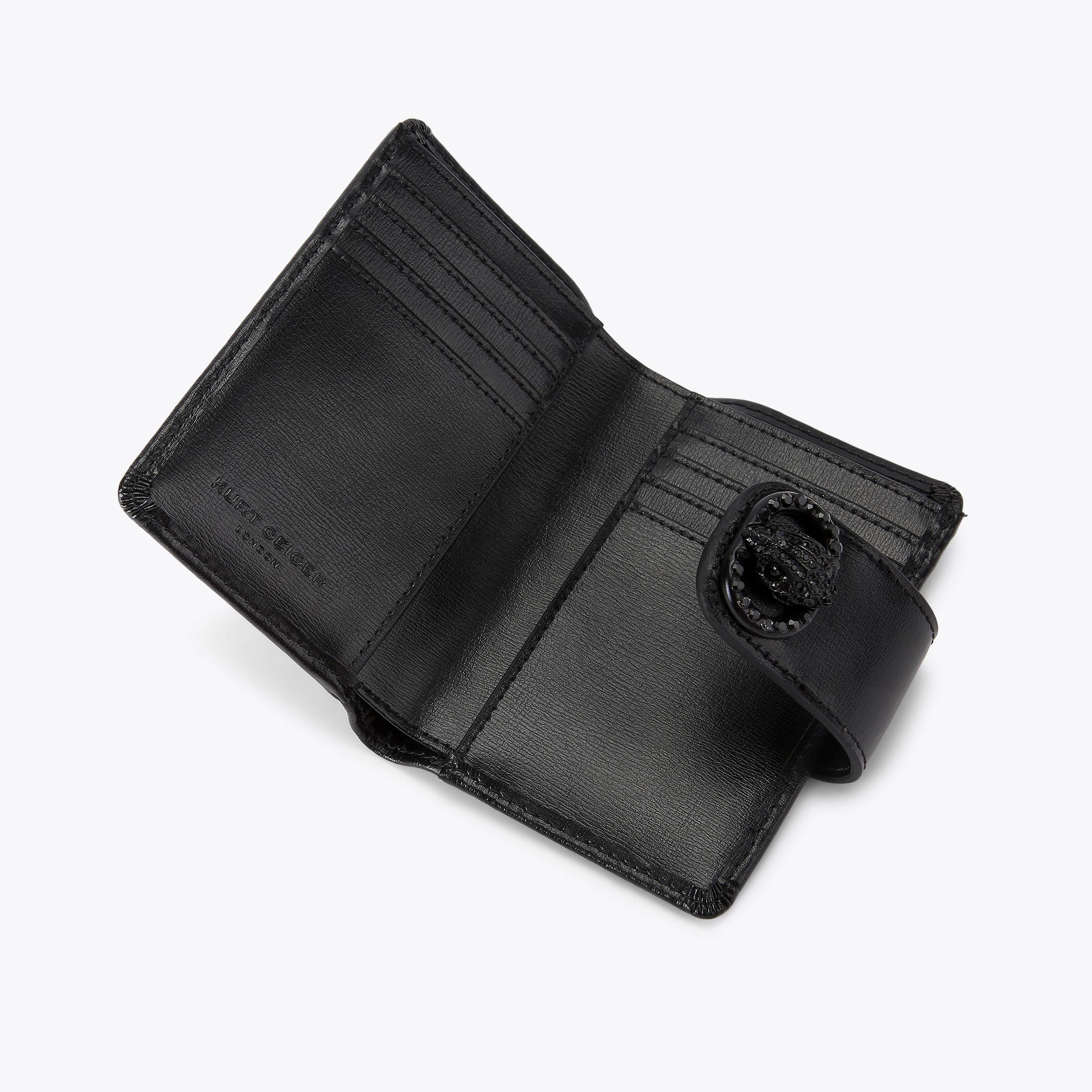CHELSEA FOLD WALLET DR Black Flap Over Wallet by KURT GEIGER LONDON
