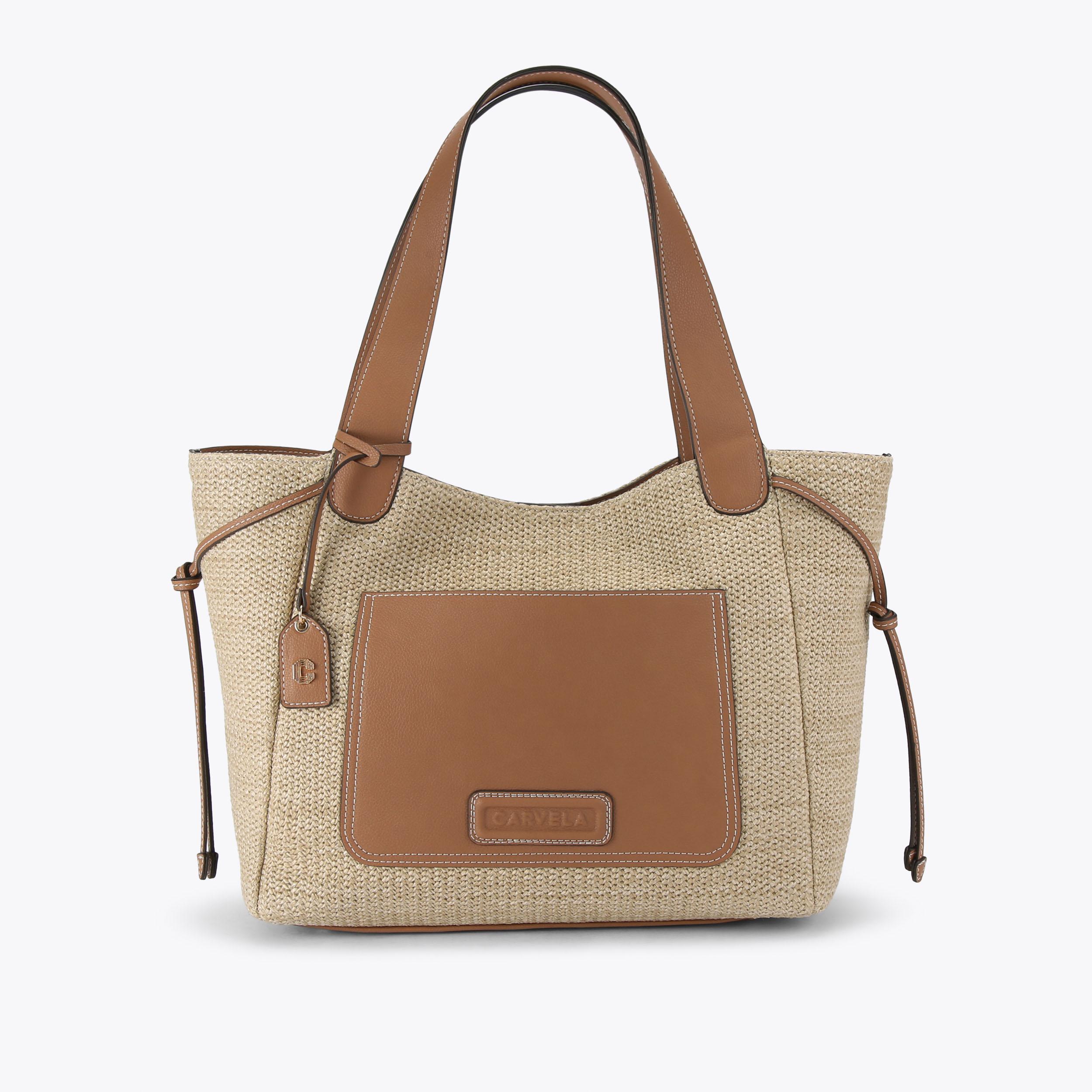 MILANO TOTE Taupe Shoulder Bag by CARVELA
