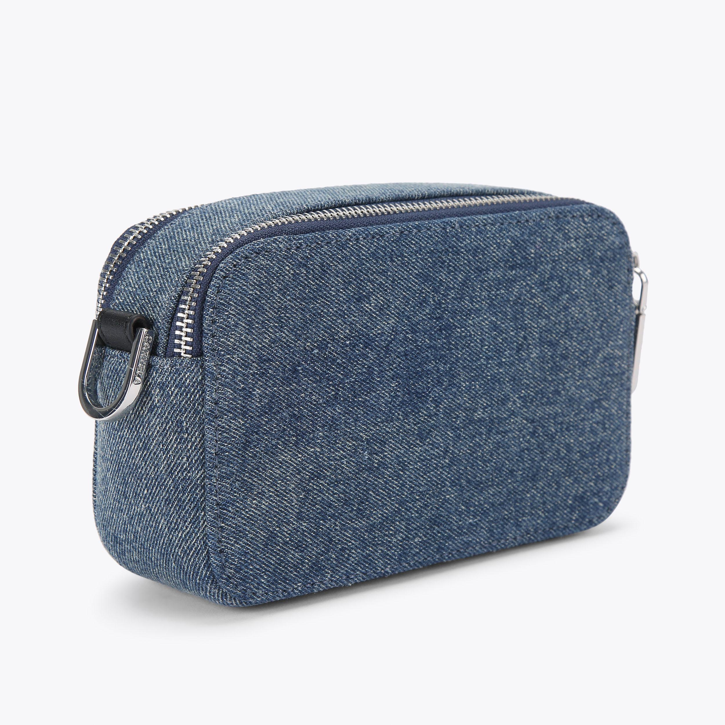 MINI ROMA RECTANGLE Denim Cross Body Bag by CARVELA