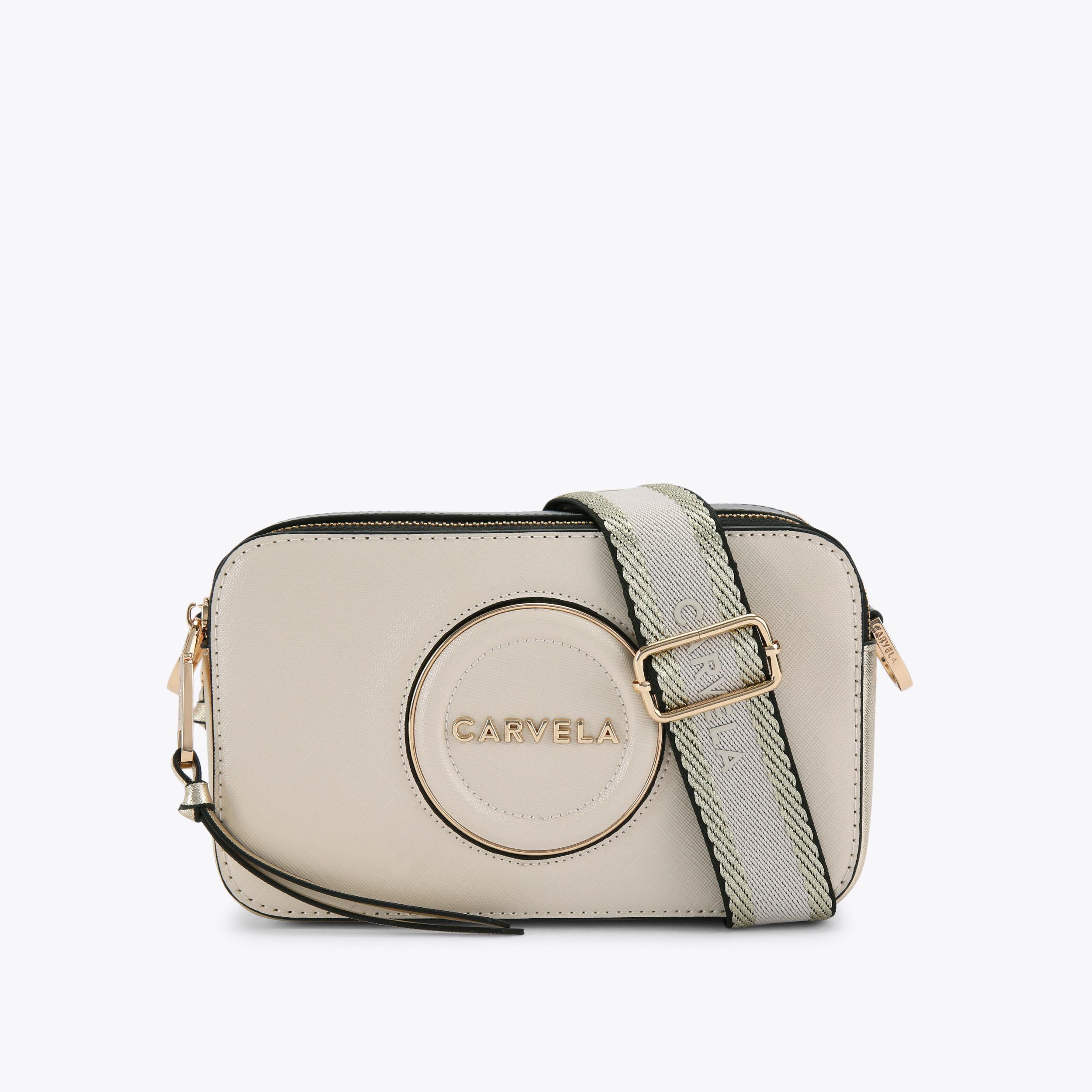 ROMA CIRCLE CAMERA Bone Circle Camera Bag by CARVELA