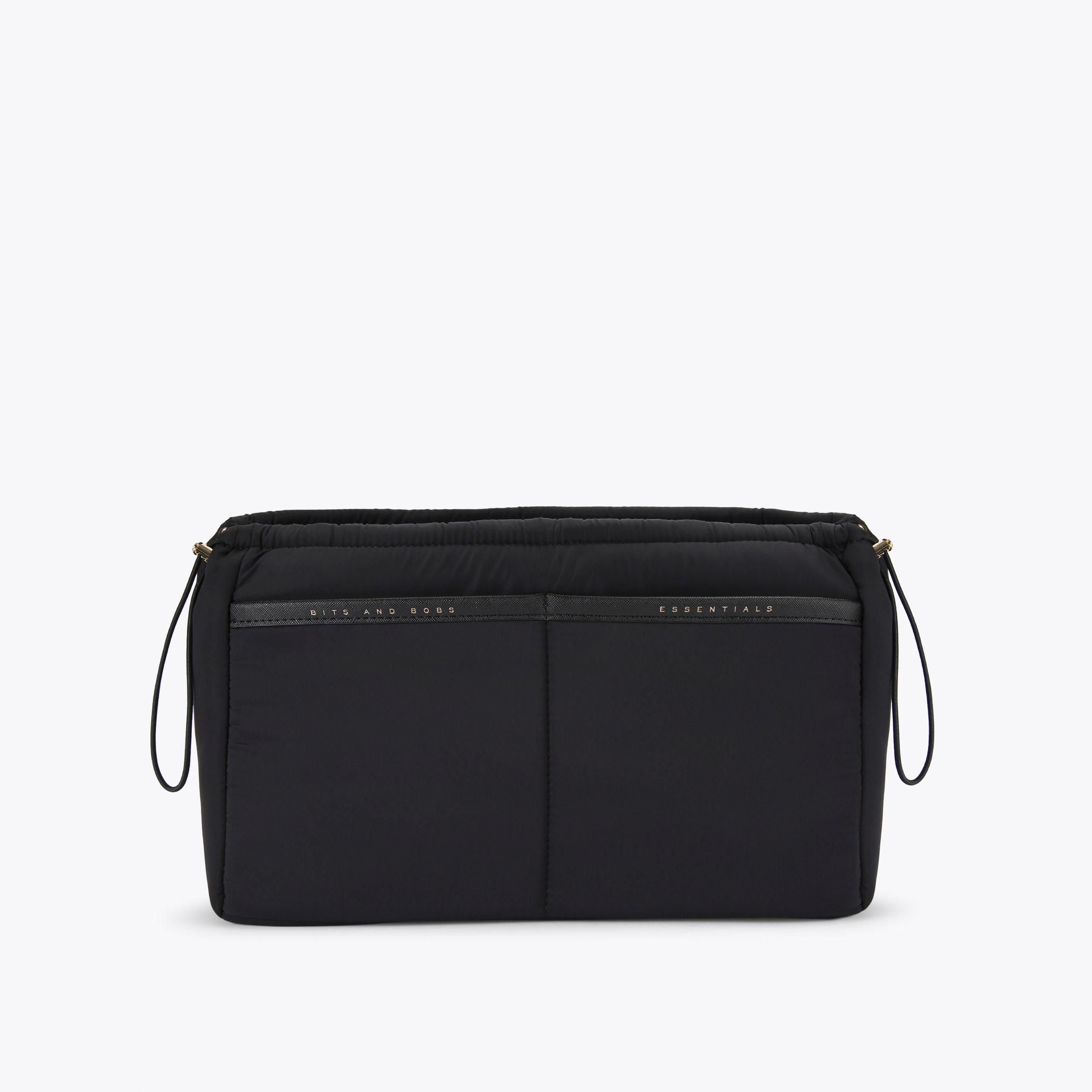 RECYCLED BAG ORGANISER Black Bag Interior Organiser by KURT GEIGER LONDON