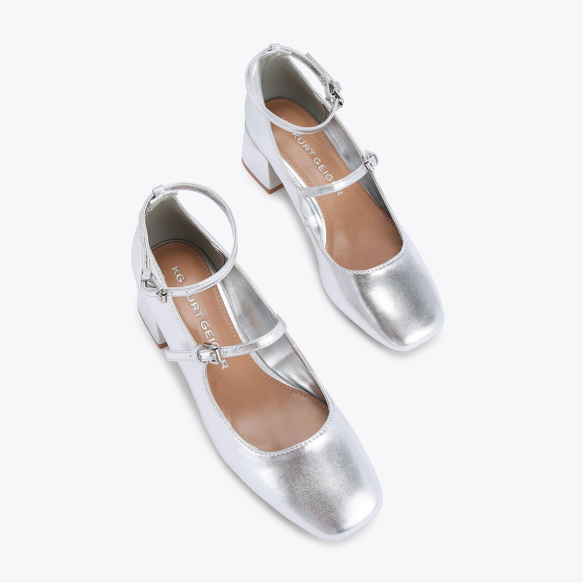 ADELAIDE Silver Mary Jane by KG KURT GEIGER
