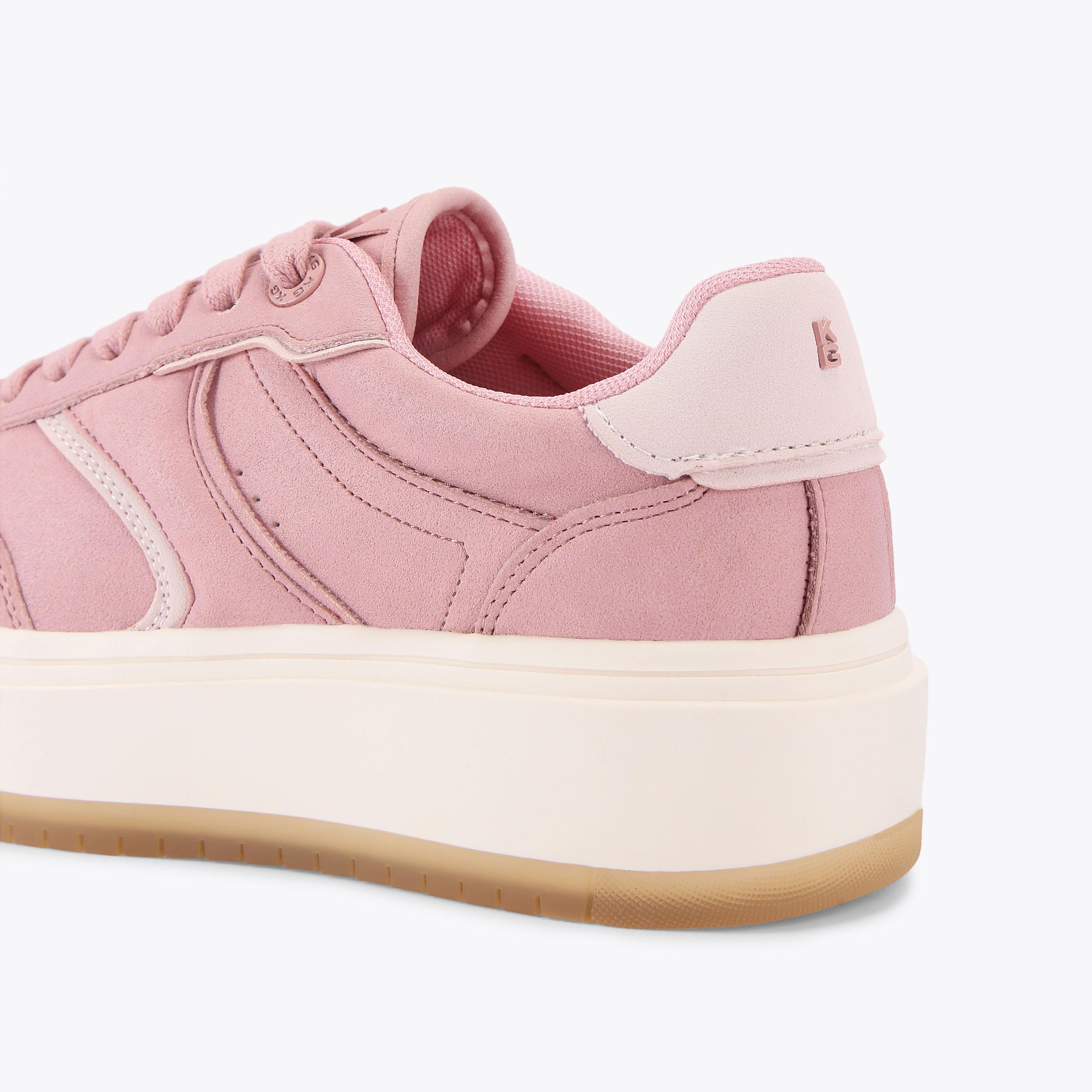 KICK Pink Lace Up Sneaker by KG KURT GEIGER