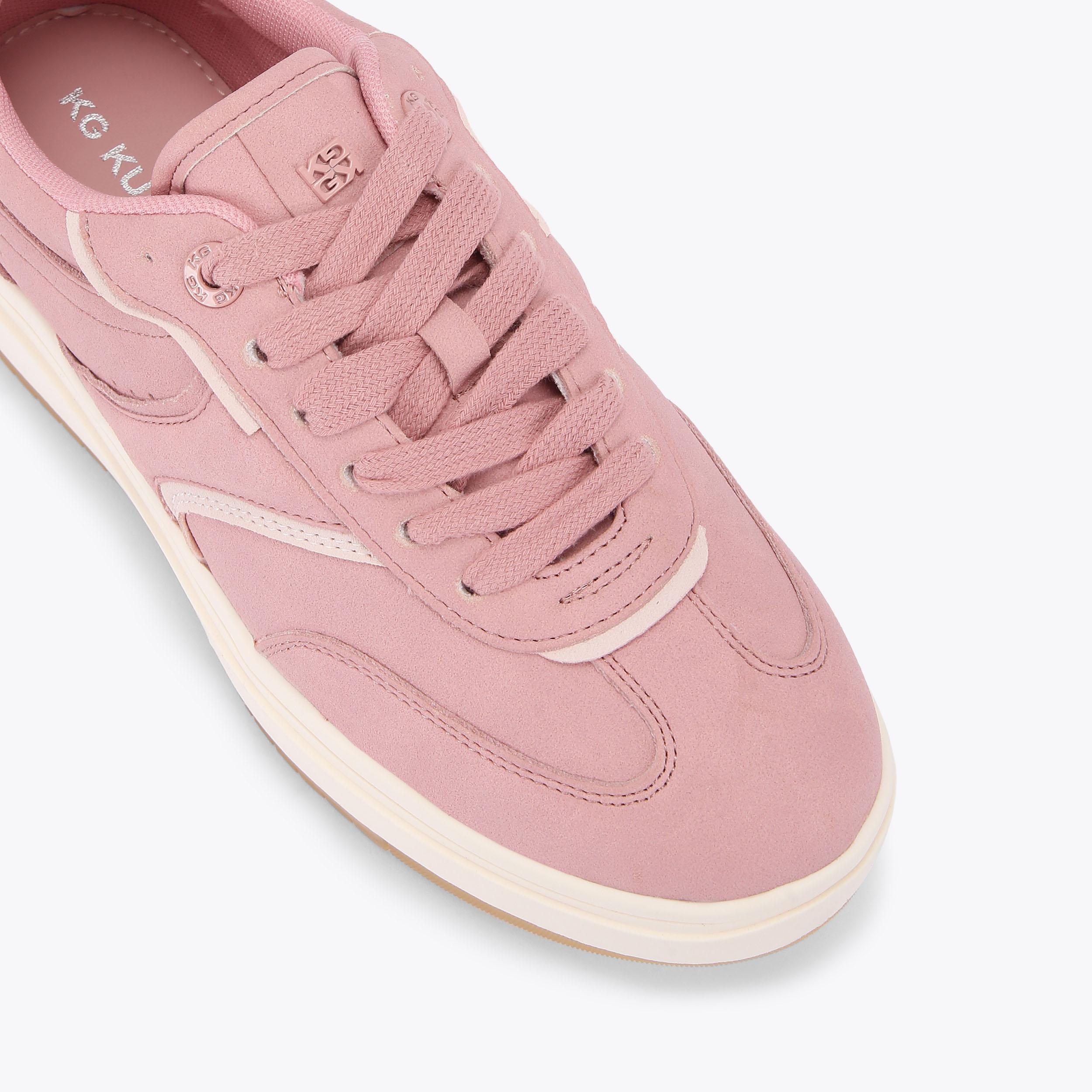 KICK Pink Lace Up Sneaker by KG KURT GEIGER