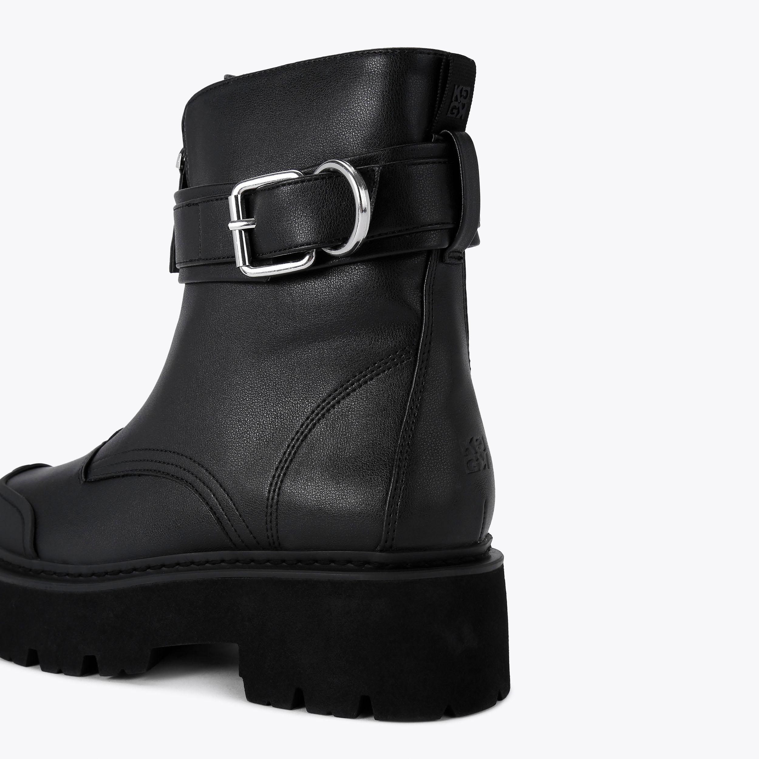 TRICK ZIP Black Ankle Boot by KG KURT GEIGER