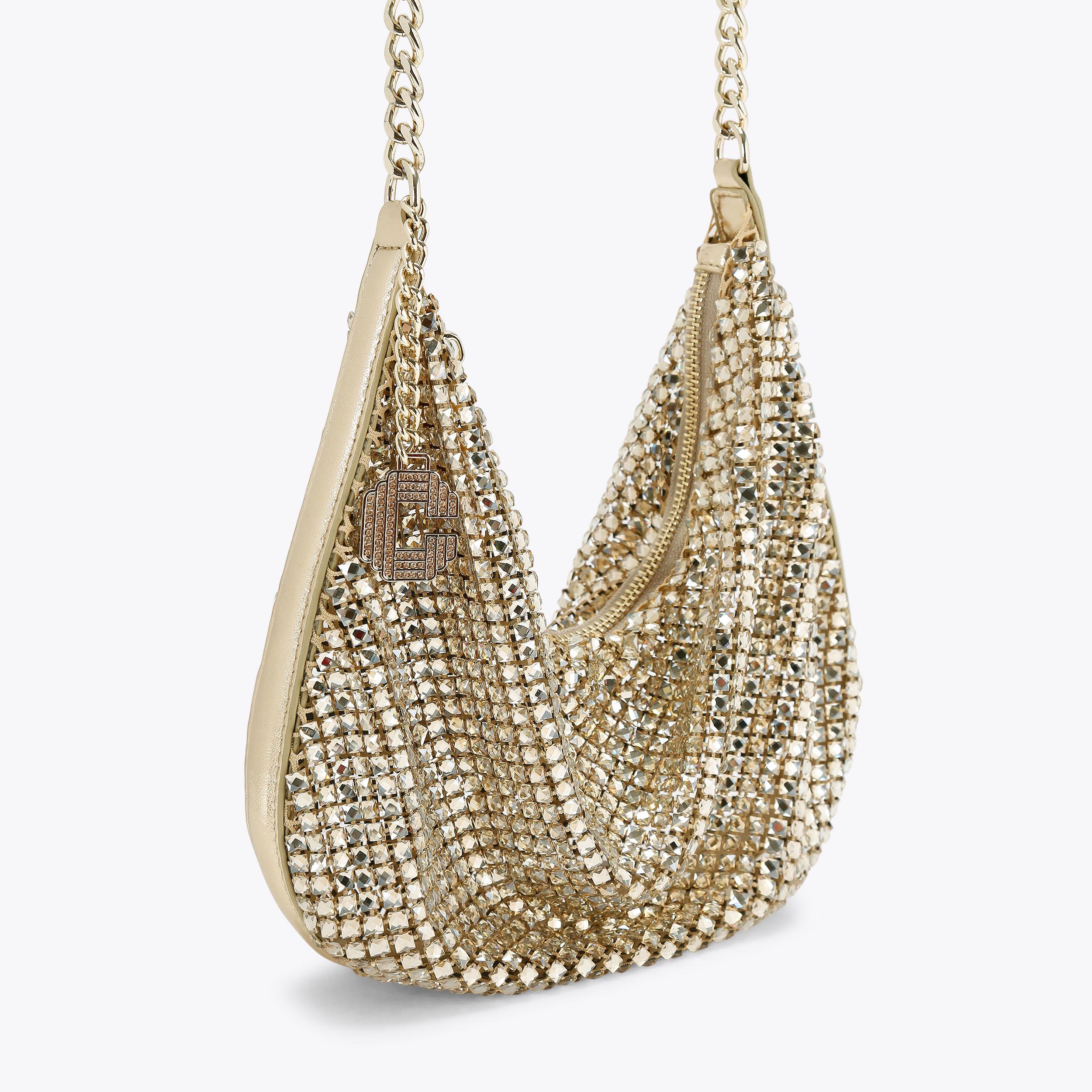 CIAO SHOULDER BAG Gold Chain shoulder Bag by CARVELA