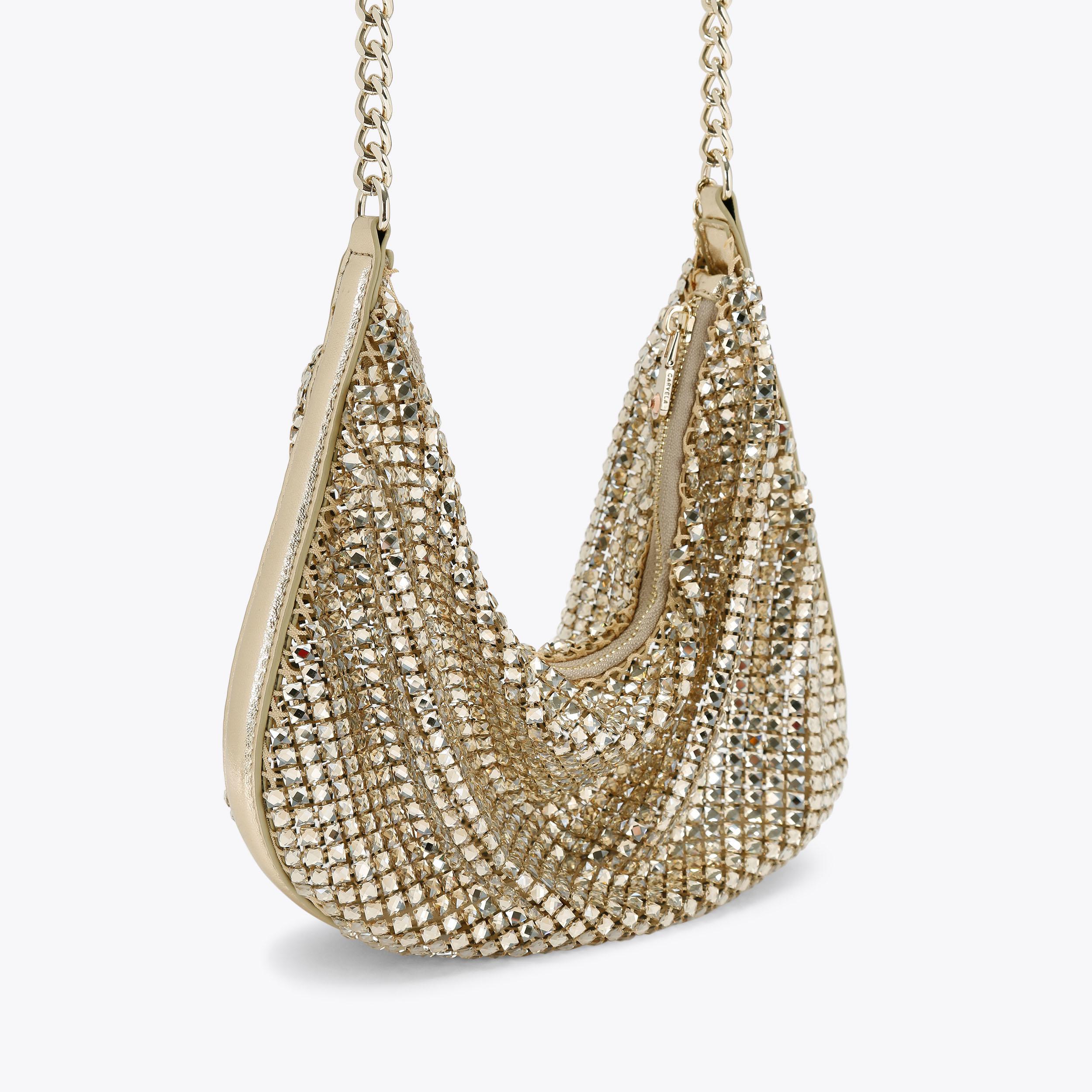 CIAO SHOULDER BAG Gold Chain shoulder Bag by CARVELA