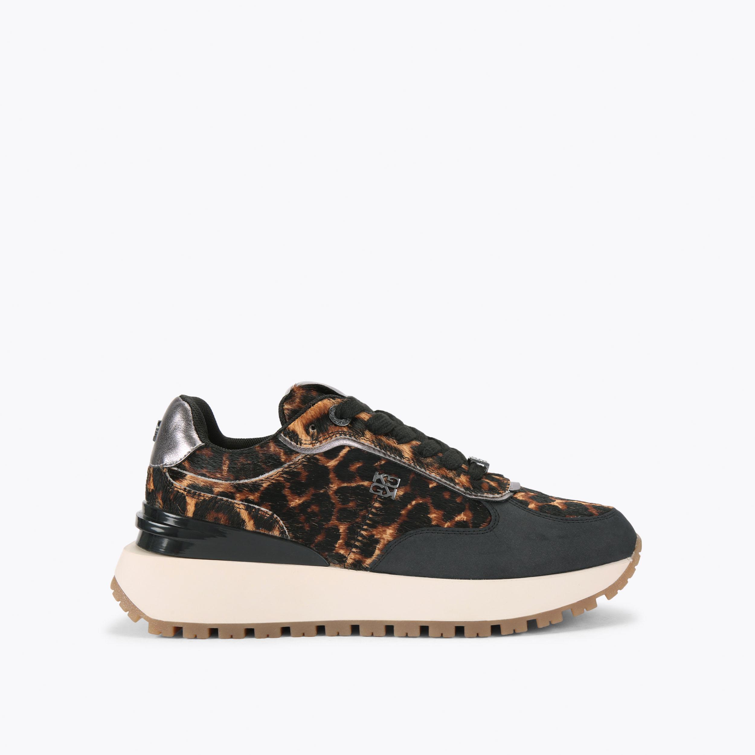 LOUISA2 Leopard Calfhair Sneaker by KG KURT GEIGER
