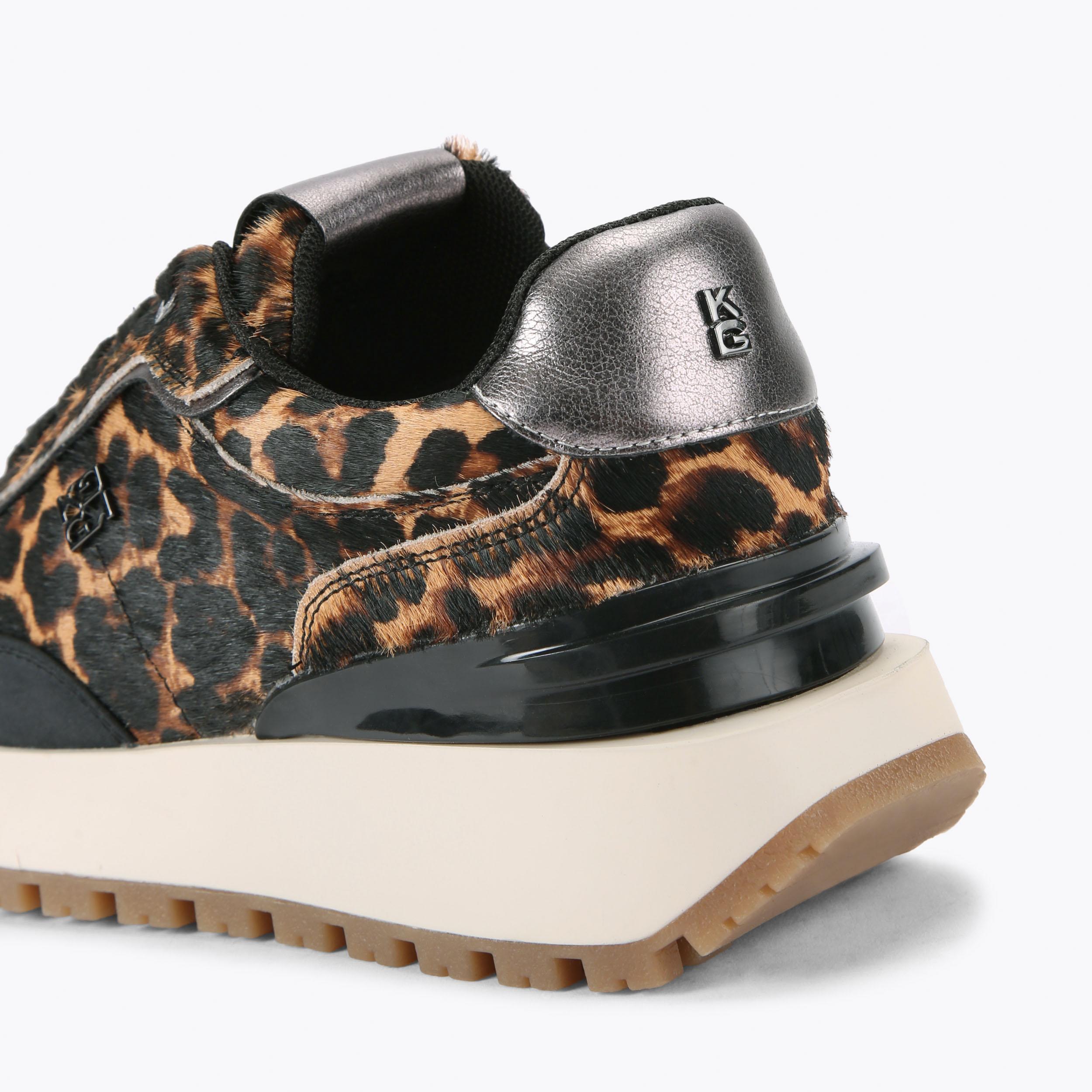 LOUISA2 Leopard Calfhair Sneaker by KG KURT GEIGER