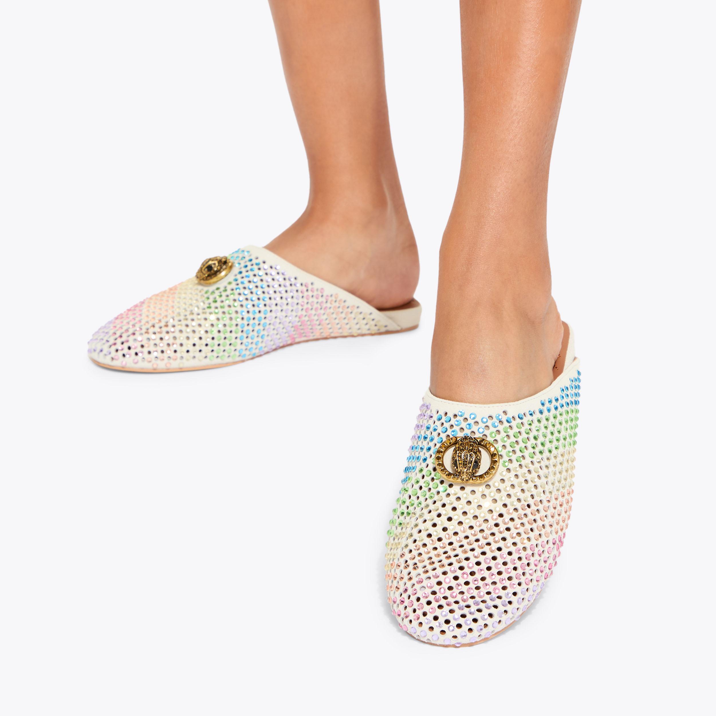 CHELSEA SLIDER Bone Slider Shoe by KURT GEIGER LONDON