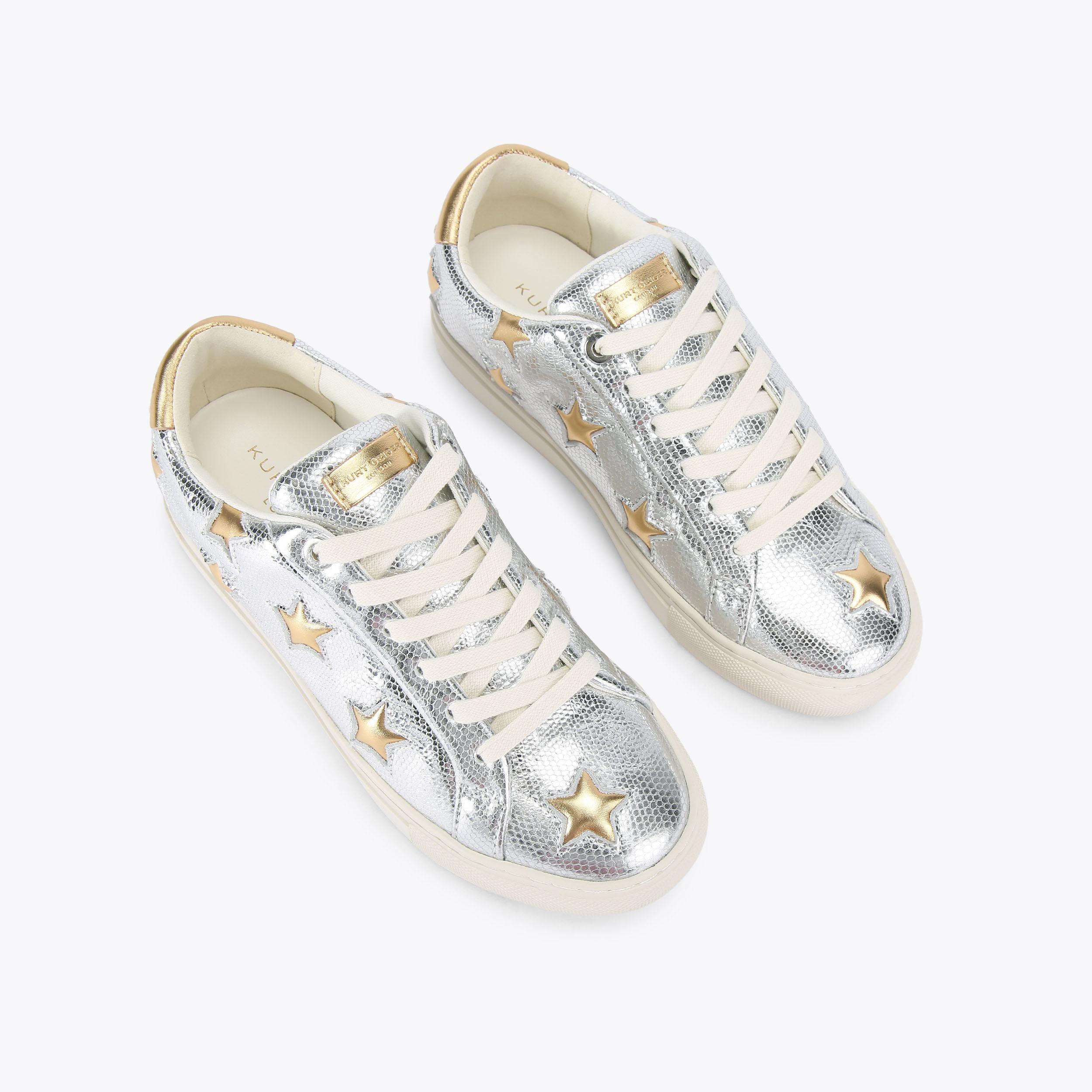 LANE STAR Silver Star Sneaker by KURT GEIGER LONDON