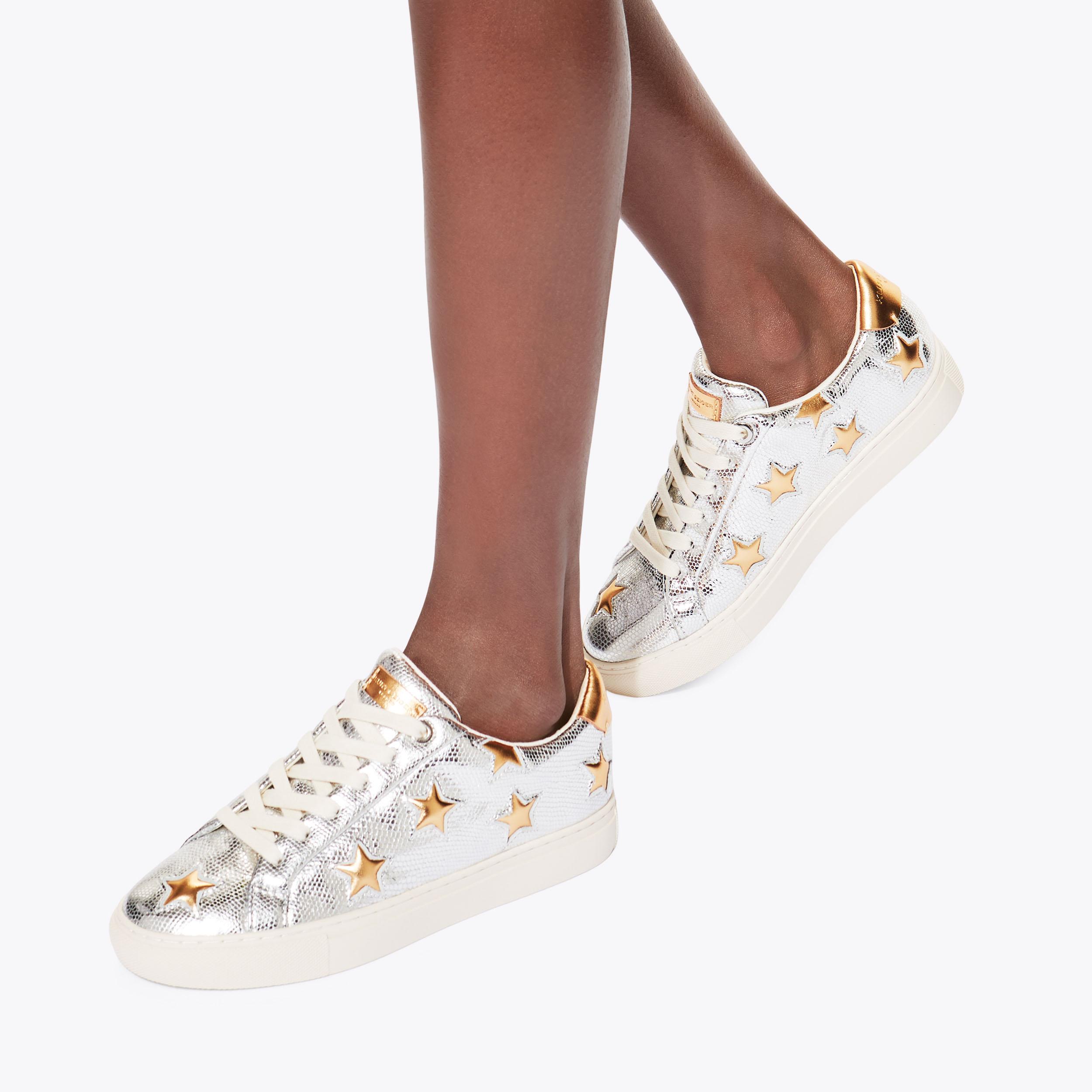 LANE STAR Silver Star Sneaker by KURT GEIGER LONDON